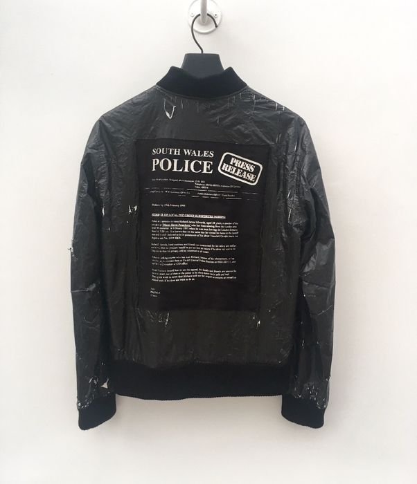 Raf Simons A/W 01 Riot Riot Riot patch bomber Jacket | Grailed