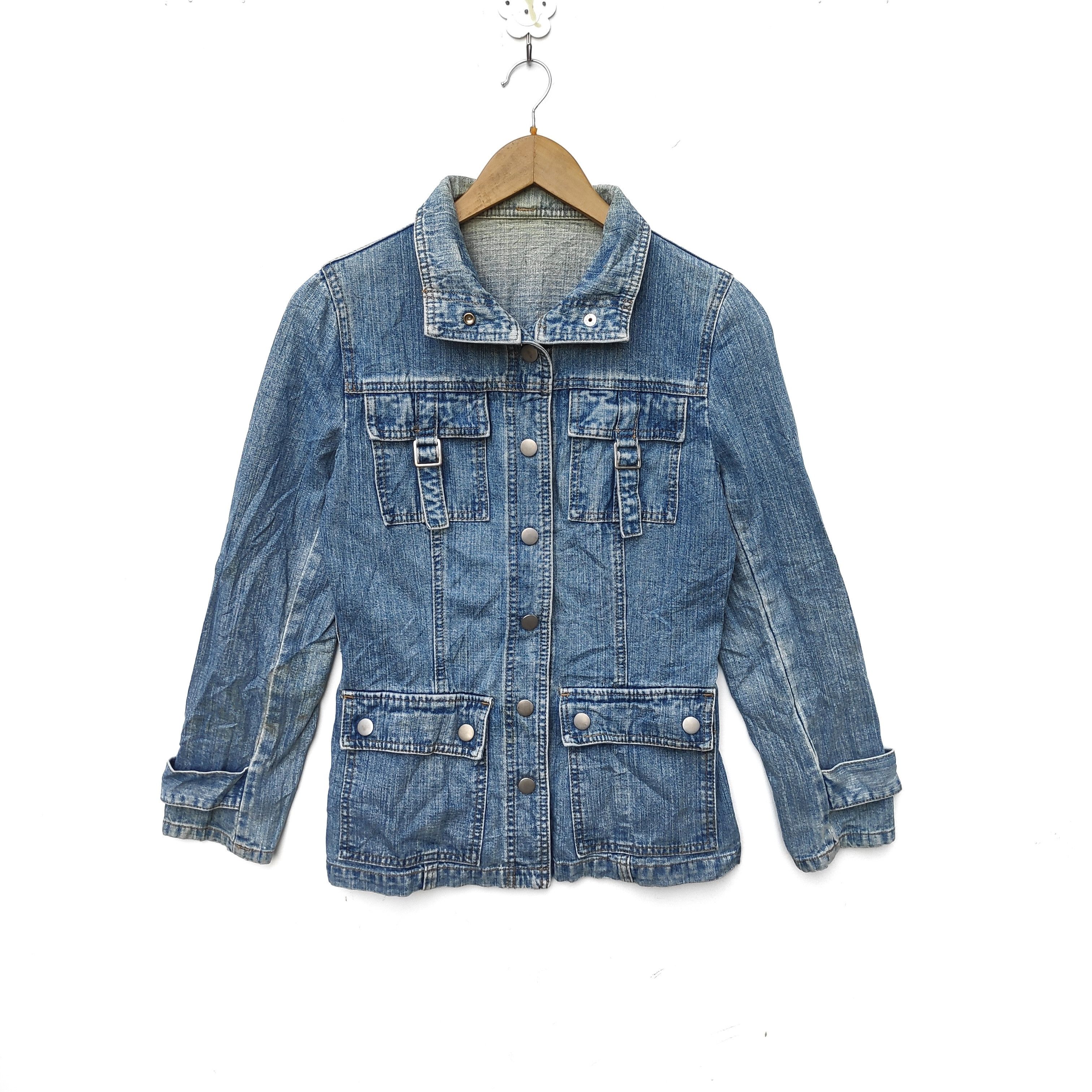 Japanese Brand Denim Jacket full Button Nice Design Streetwear Cloth ...