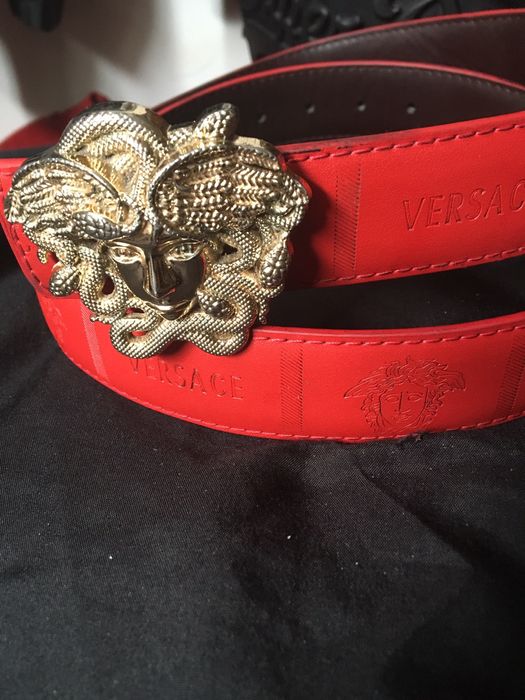 Versace Red Versace Belt | Grailed
