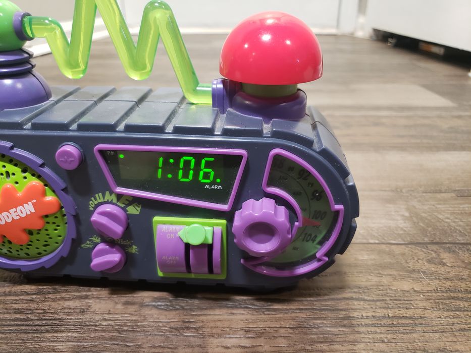 Vintage vintage Nickelodeon alarm clock 90s | Grailed