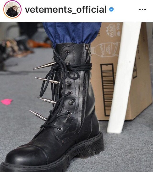 Vetements LAST DROP-TODAY ONLY Spiked Army Boots | Grailed