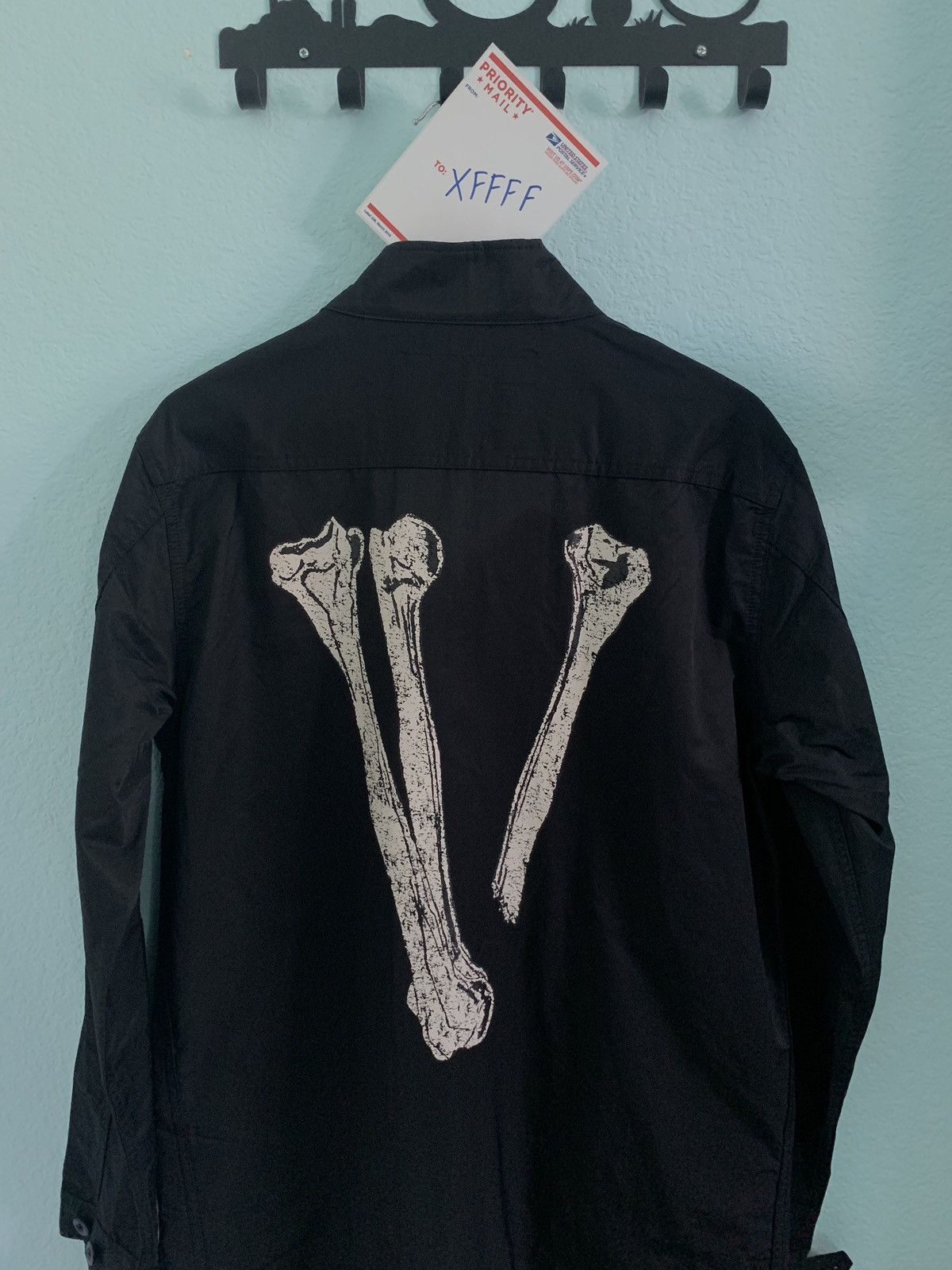 Vlone *NEW RARE* Vlone bones trench coat | Grailed
