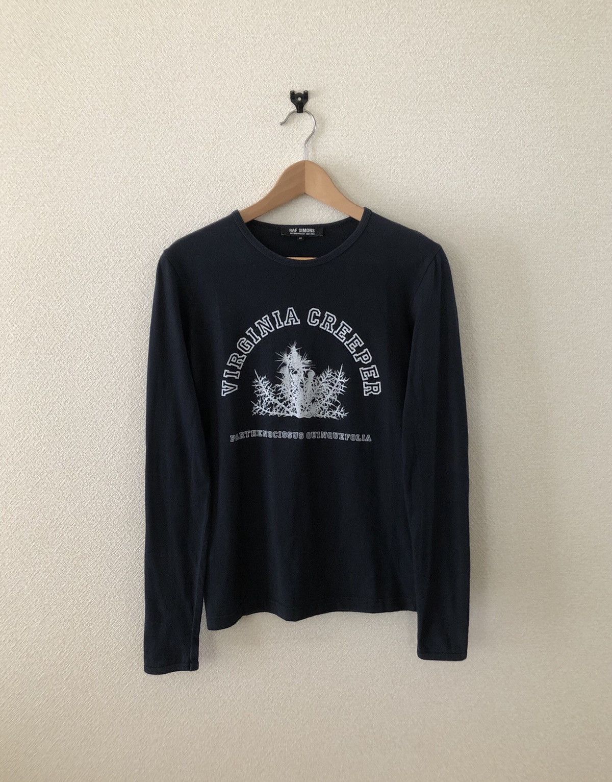 Raf Simons AW 2002 Archive Raf Simons Virginia Creeper Logo Long Sleeve ...