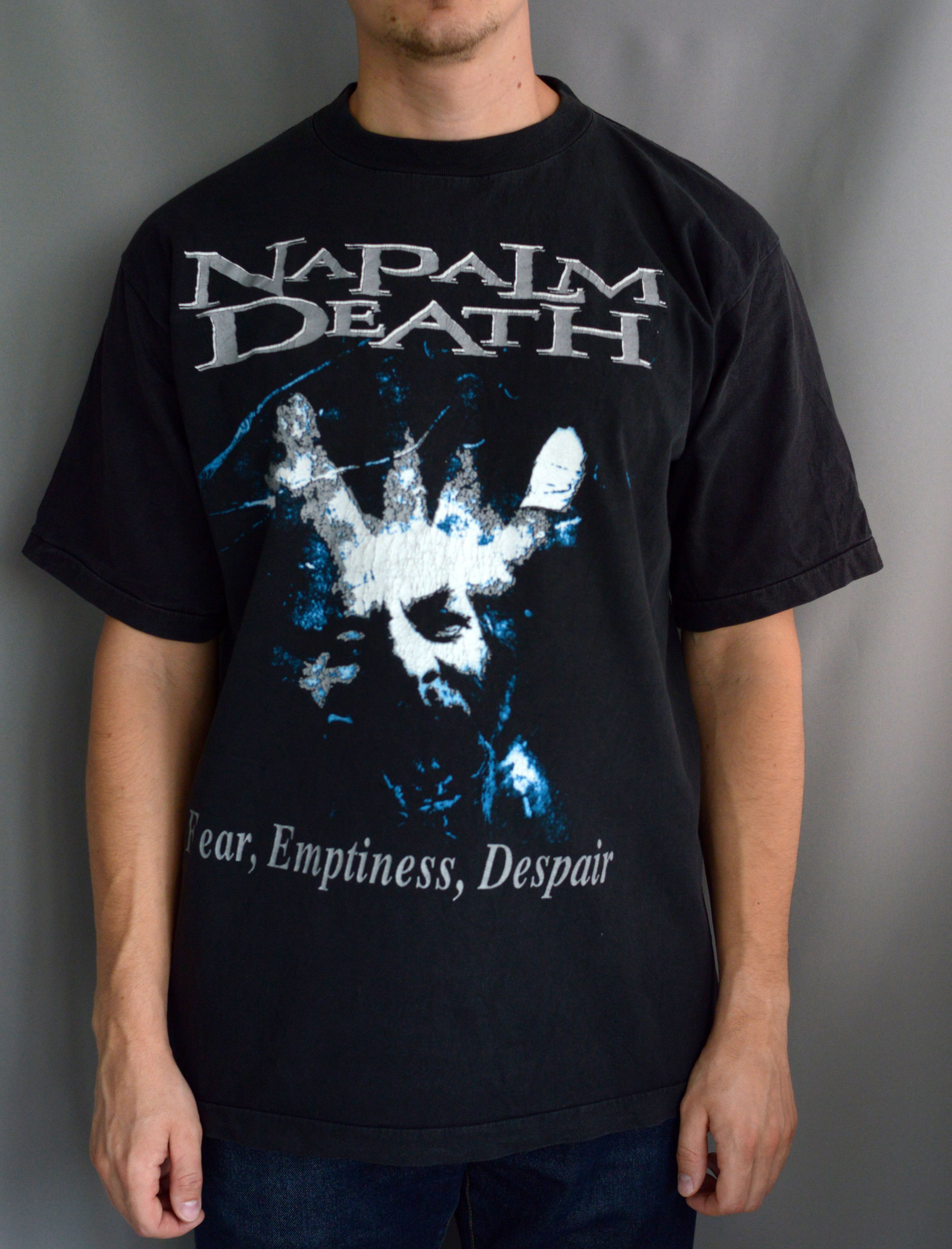 Vintage Vintage 90s Napalm Death Fear, Emptiness, Despair t shirt | Grailed
