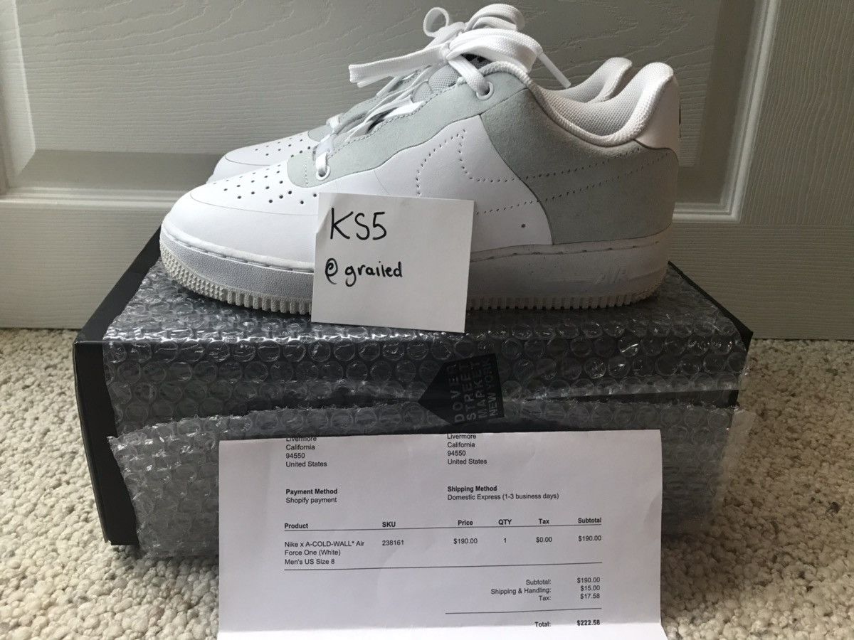 A Cold Wall × Nike Nike X ACW airforce one | Grailed