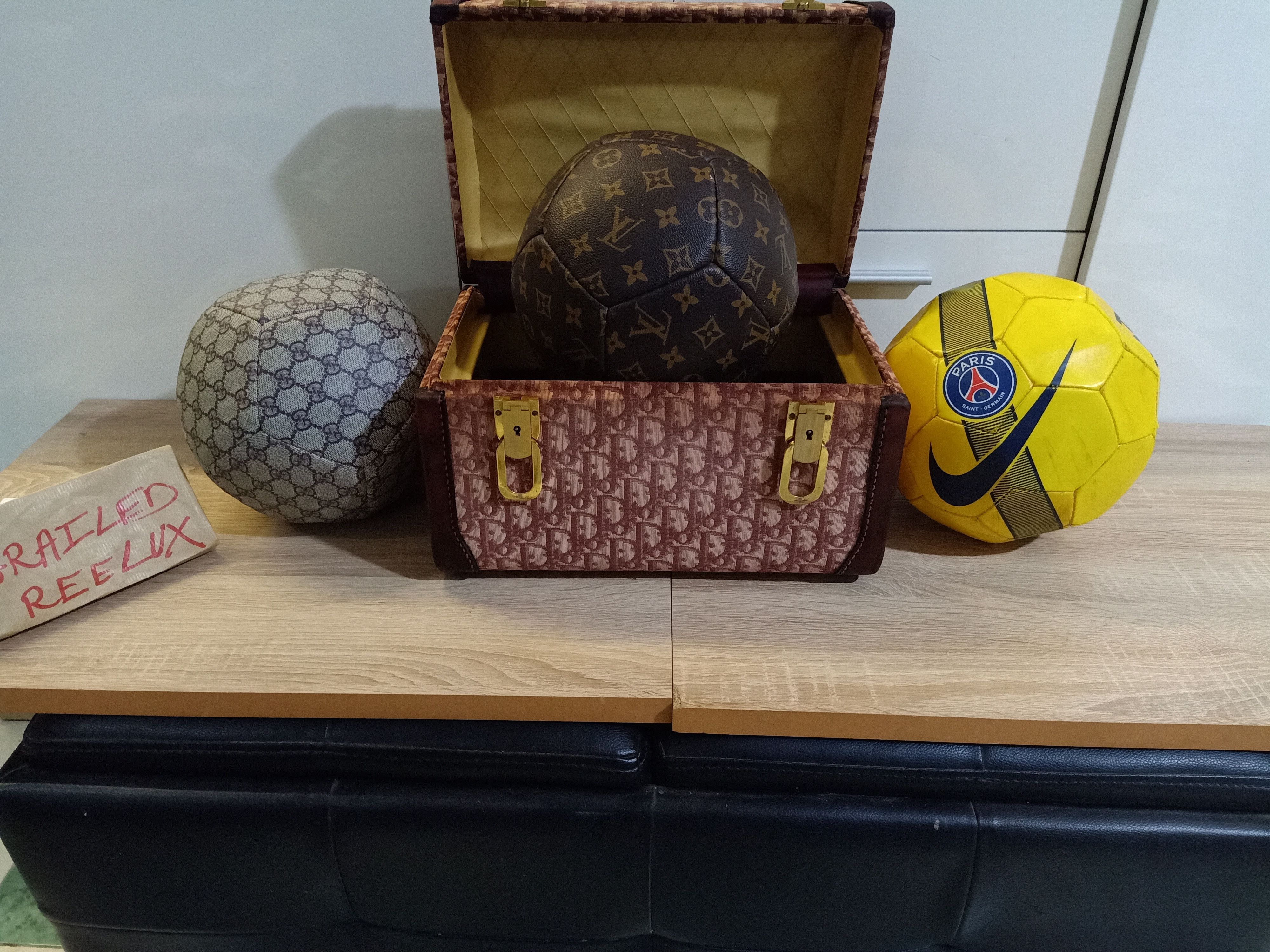Gucci × Louis Vuitton Custom louis Vuitton lv soccer ball | Grailed