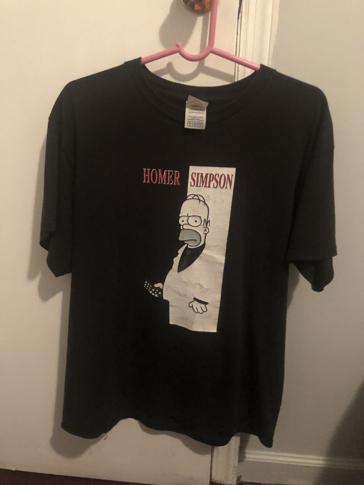 Vintage Vintage x Scarface x The Simpson’s Black Homer Simpson Tee ...