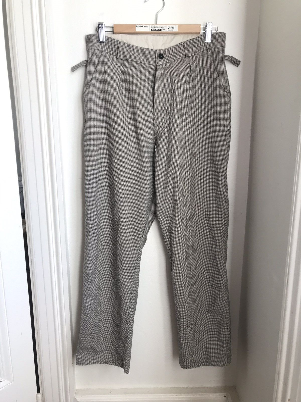 Our Legacy Our legacy SAMPLE grey checkered chef pants | Grailed