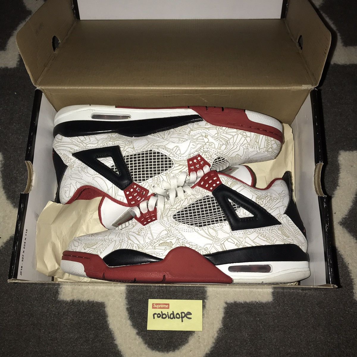 Jordan Brand Retro 4 laser | Grailed