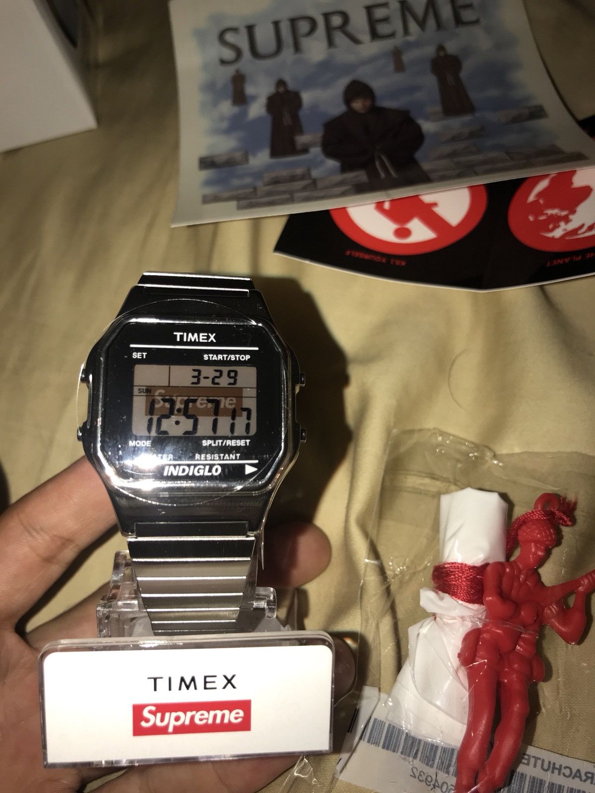 Supreme × Timex Supreme Timex Digital Watch SILVER | Grailed