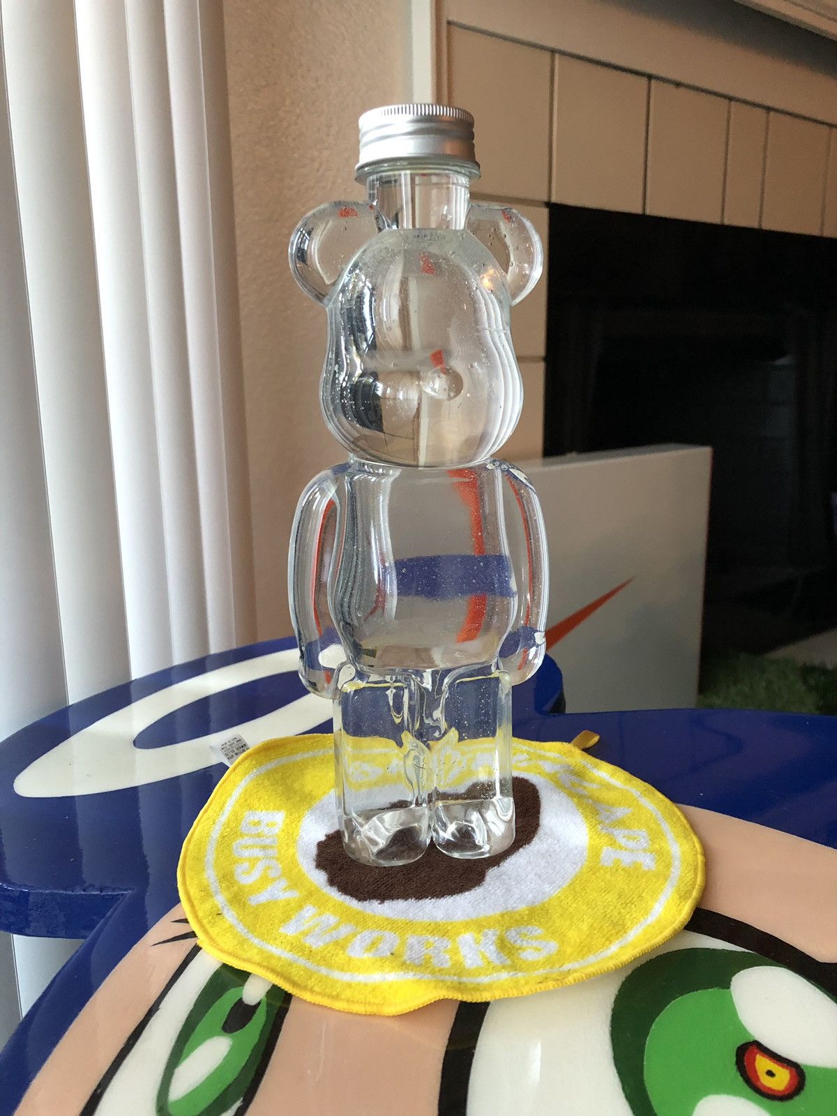 Medicom Bearbrick 24oz Clear Plastic Water Bottle | Grailed