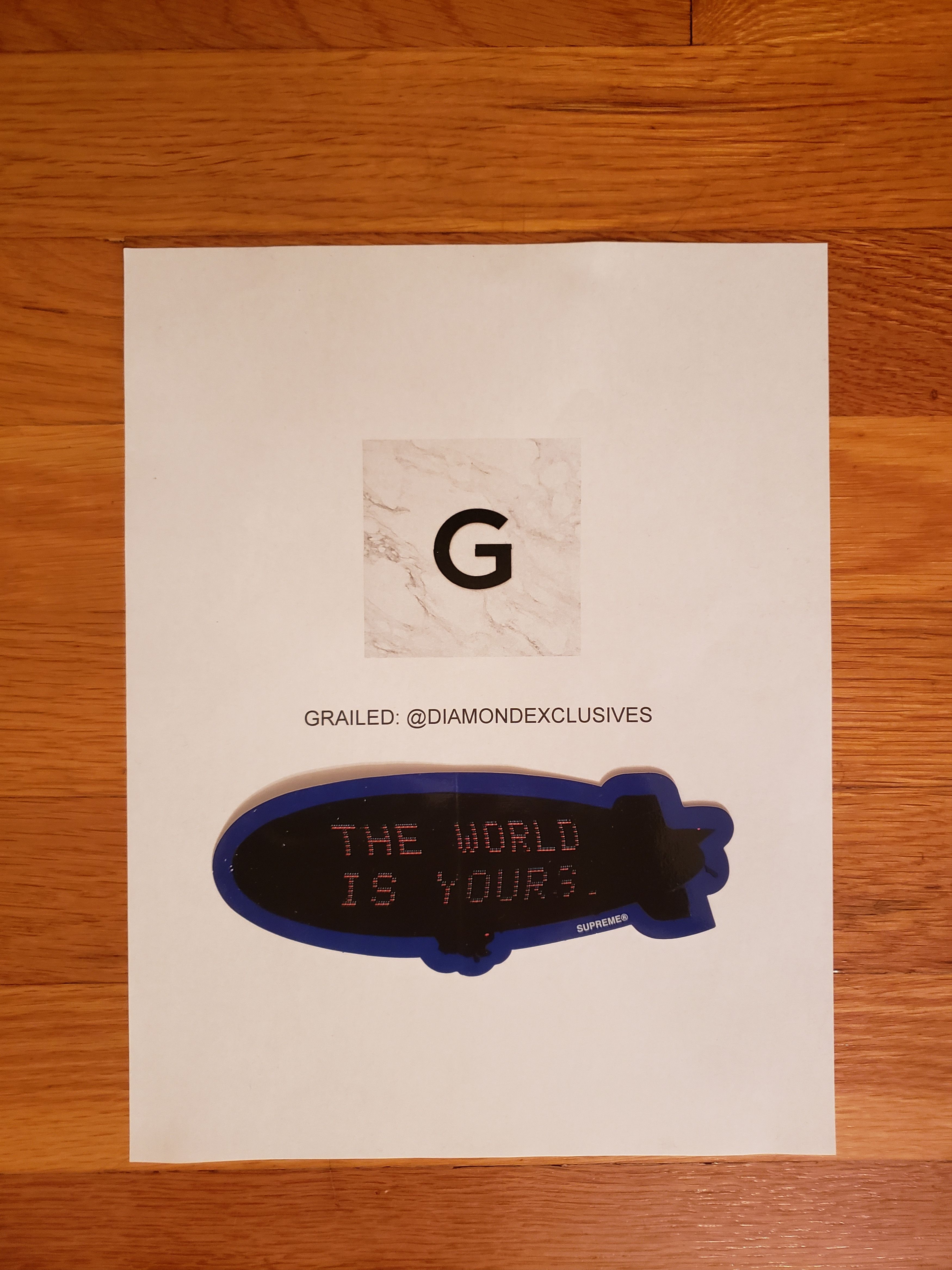 Supreme Supreme x Scarface Blimp Sticker FW17 | Grailed