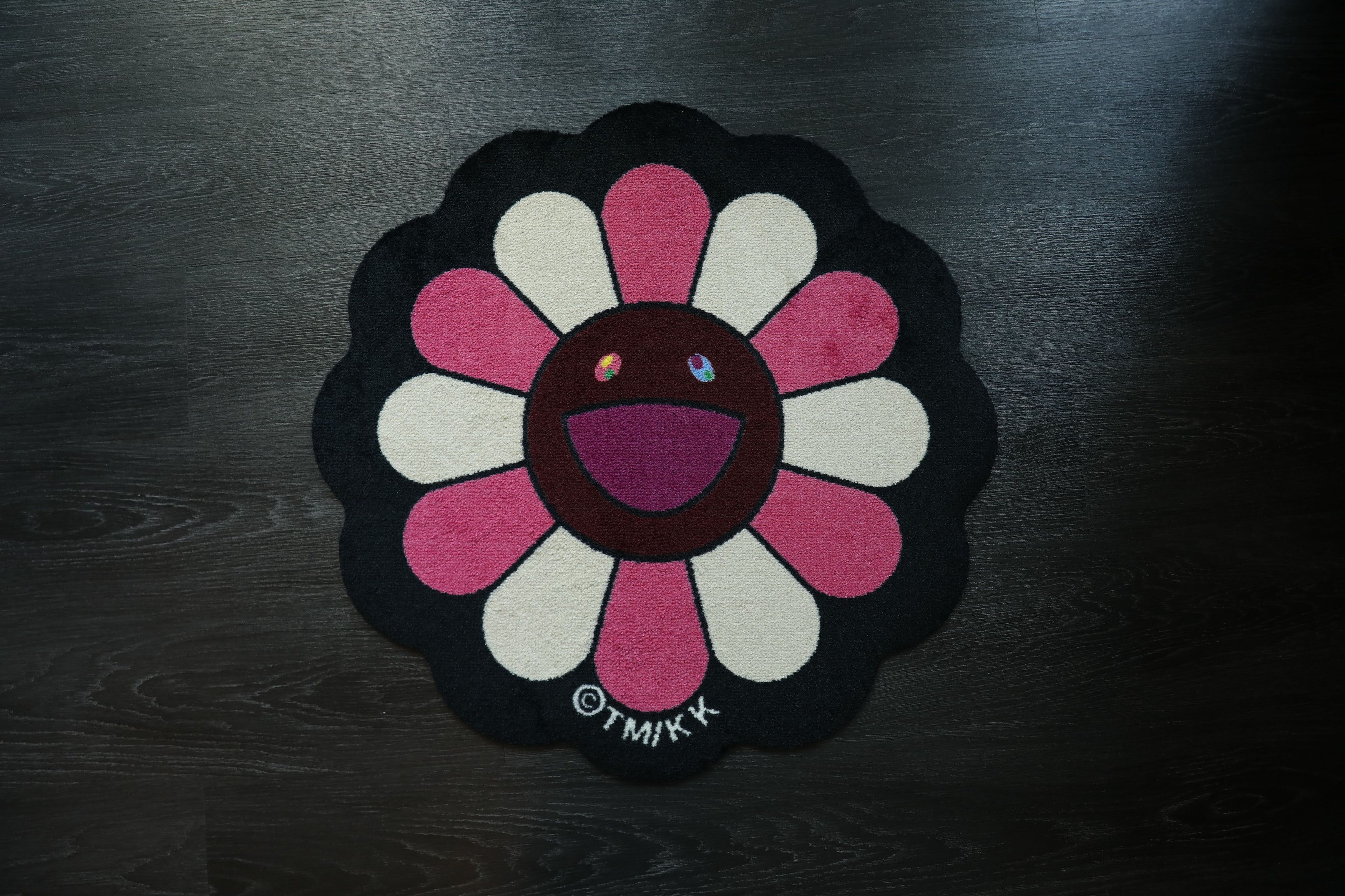 Takashi Murakami Murakami Purple Flower Floor Mat | Grailed