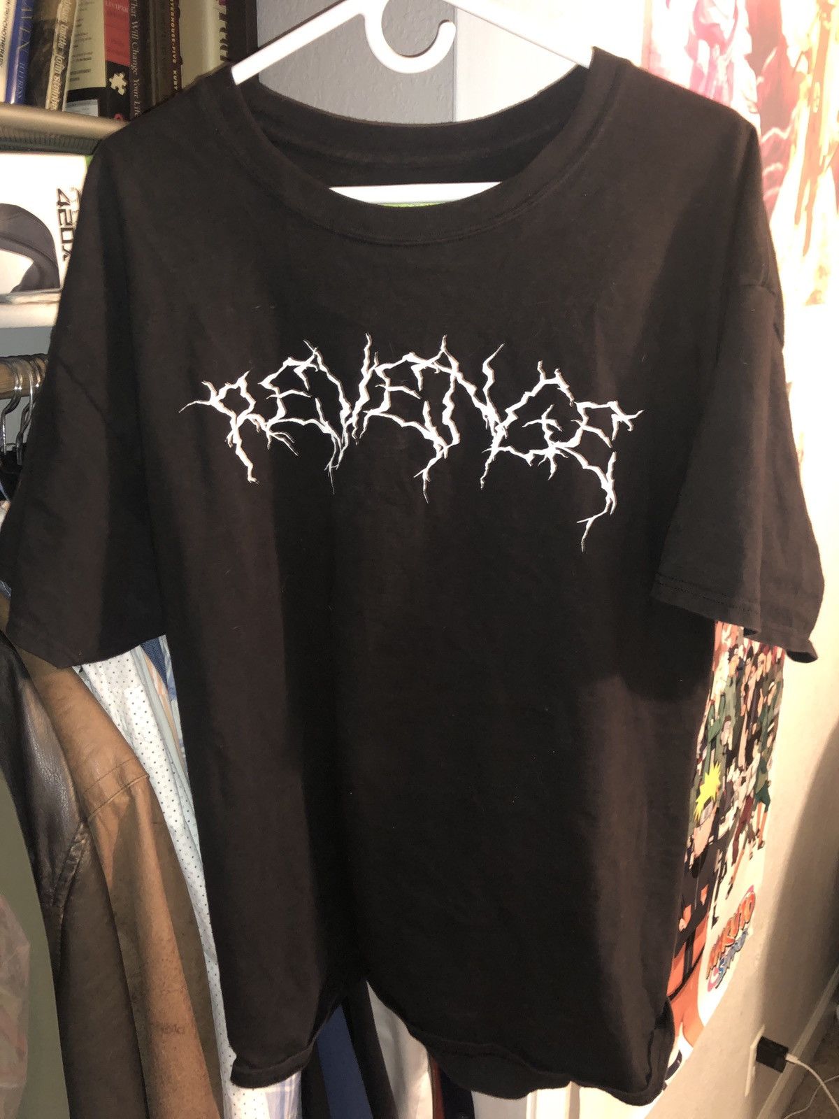 Revenge Lightning Logo Black Tee | Grailed