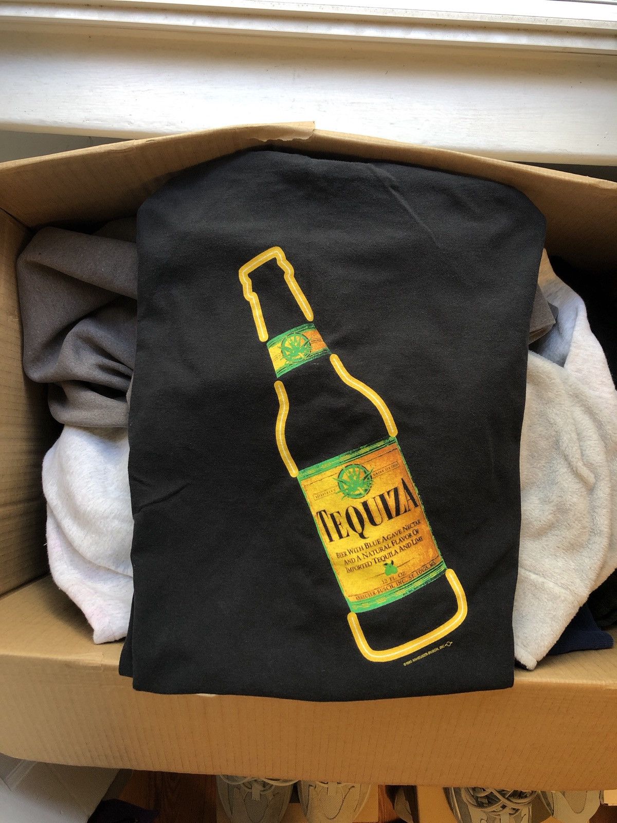 Vintage Vintage Tequiza Anheuser Busch Beer Large Black Shirt | Grailed