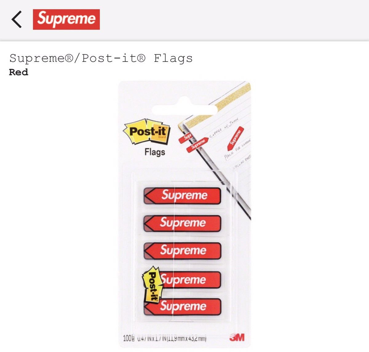 Supreme Supreme Post-it Flags | Grailed