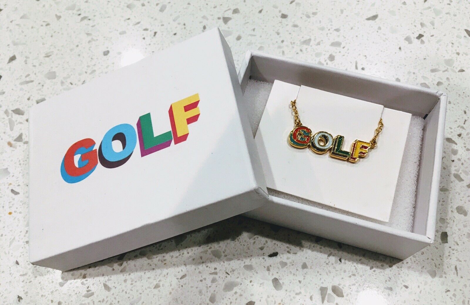 Golf Wang 3D Logo Gold Necklace Chain | Grailed