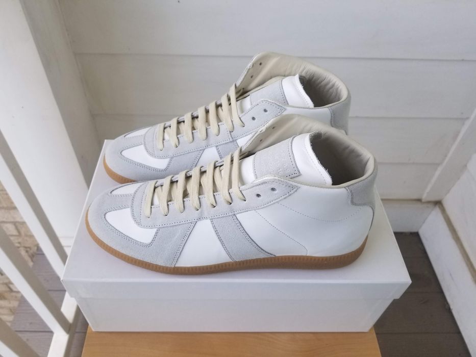 Maison Margiela New 42 White Replica GAT High Top | Grailed