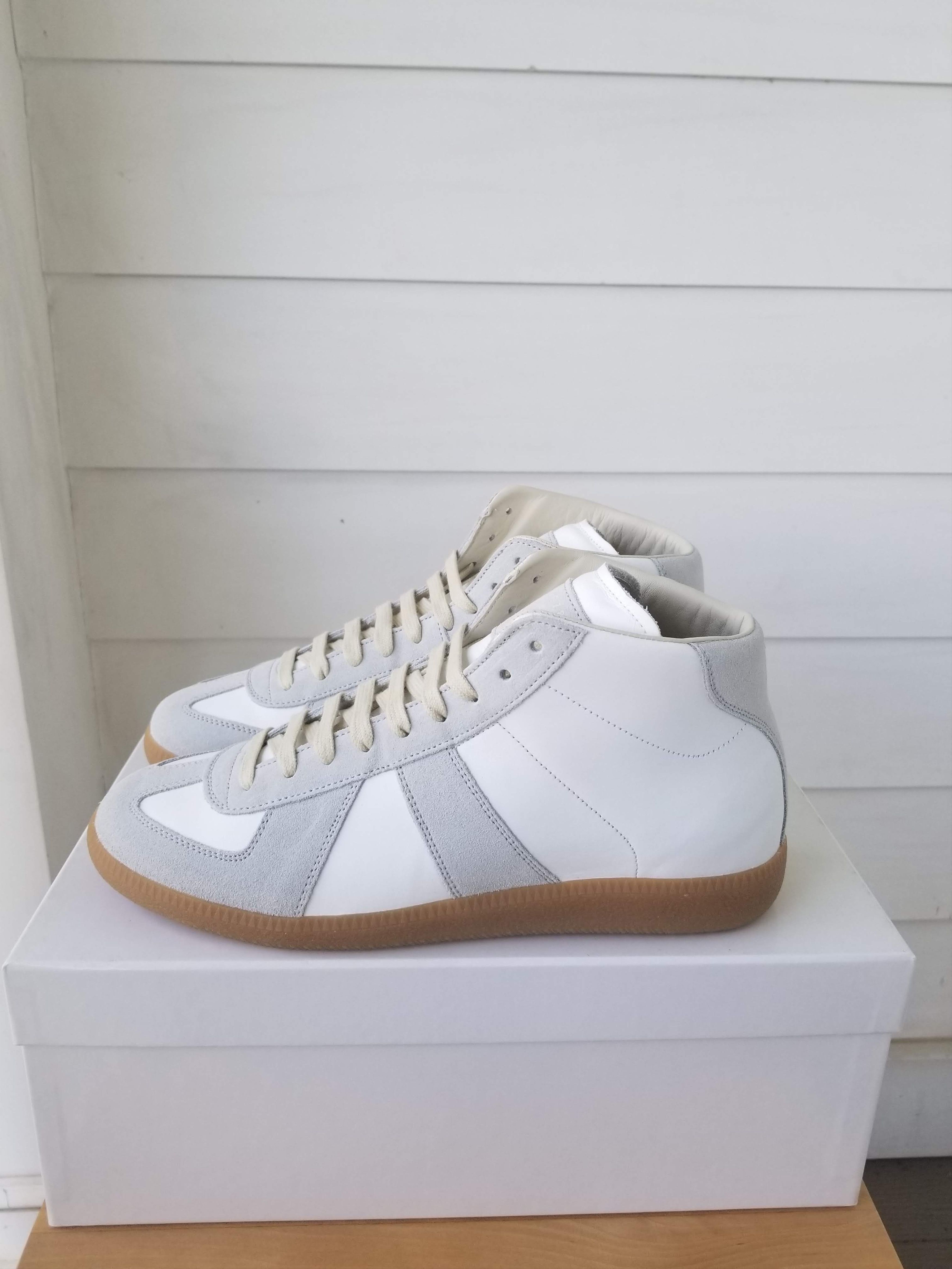 Maison Margiela New 42 White Replica GAT High Top | Grailed