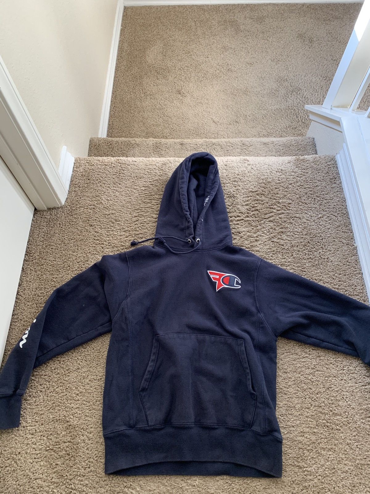 Champion × Faze Champion X Faze Hoodie - Blue Navy | Grailed
