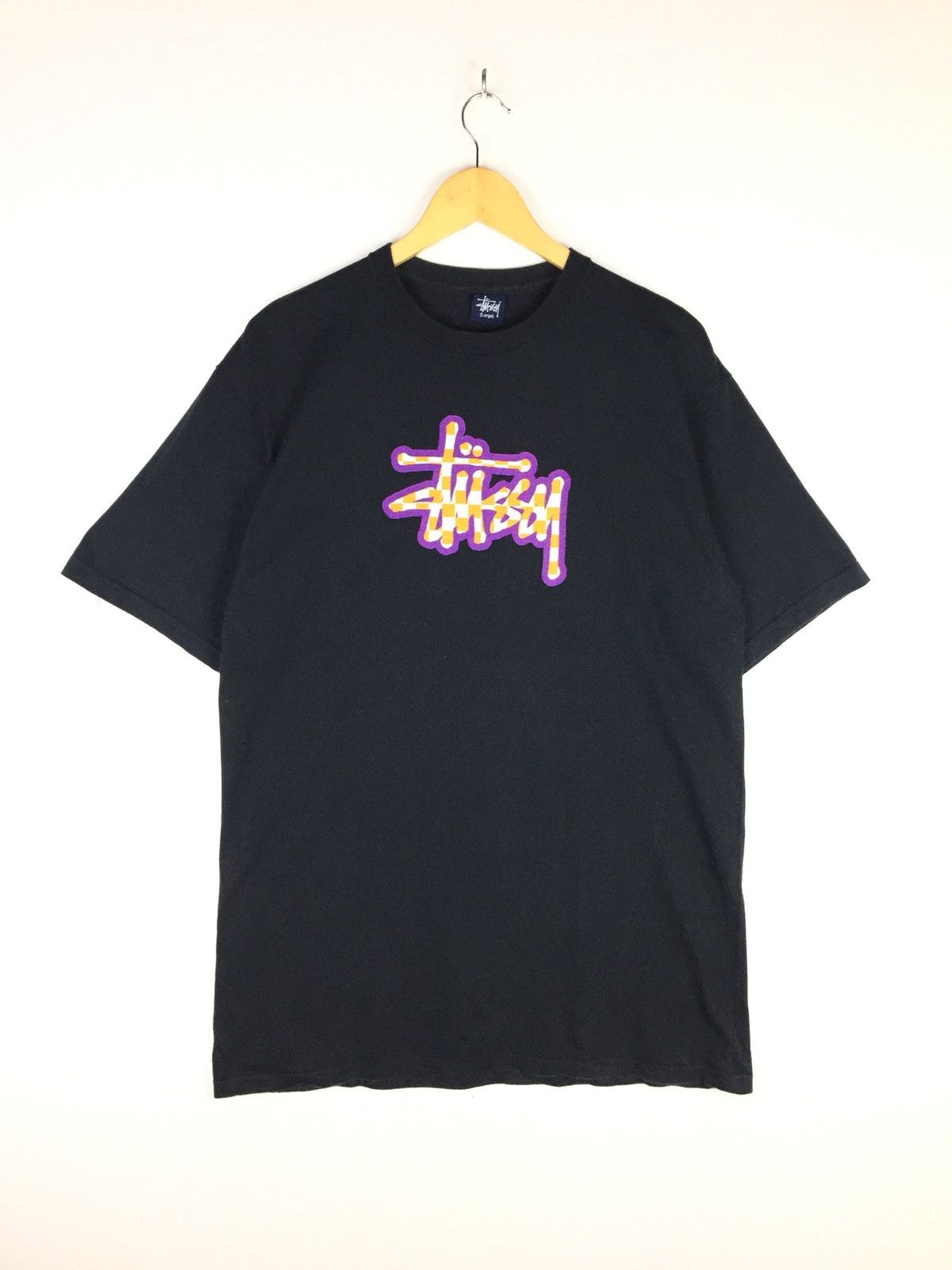 Stussy Stussy font rare spell out checker | Grailed