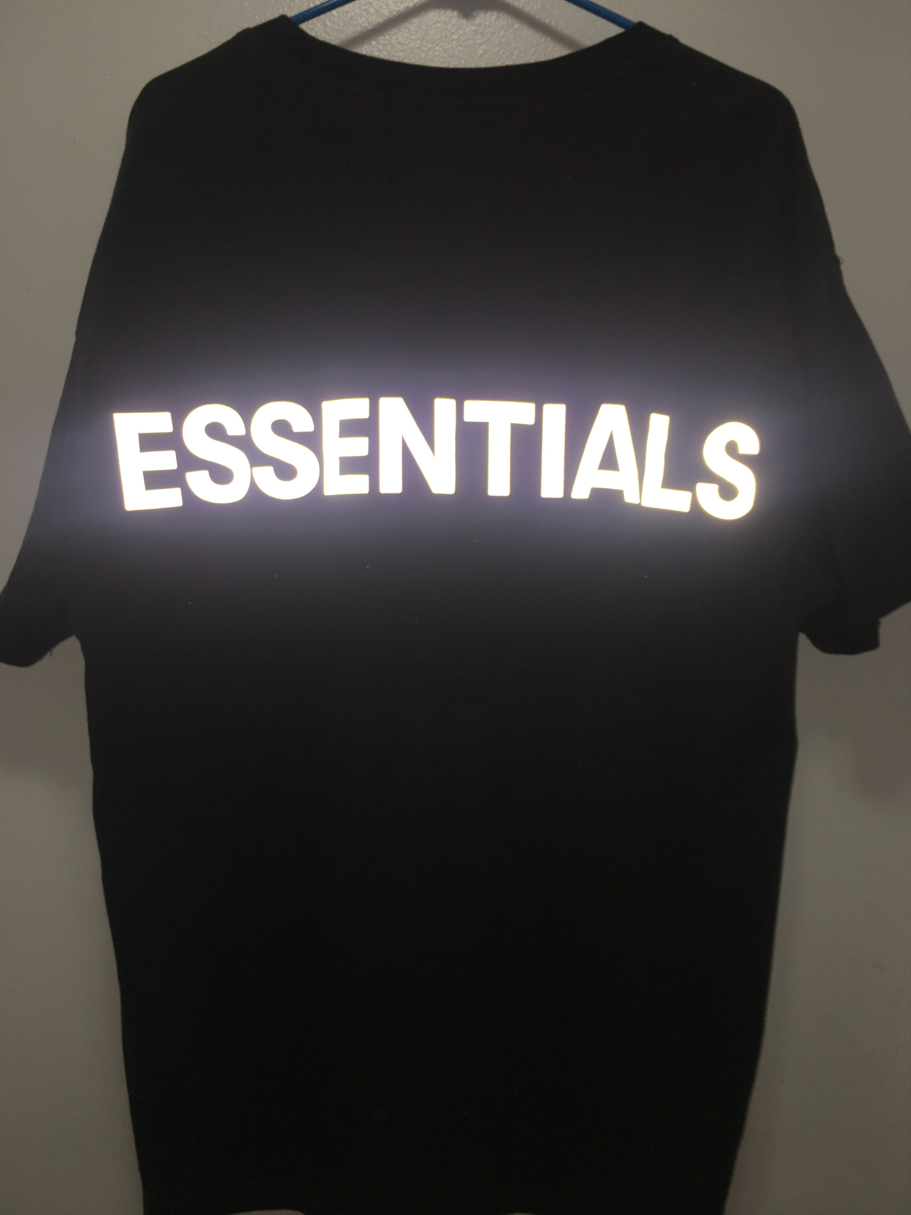 Fear of God Fear of God Essentials Boxy Black 3M T-shirt | Grailed