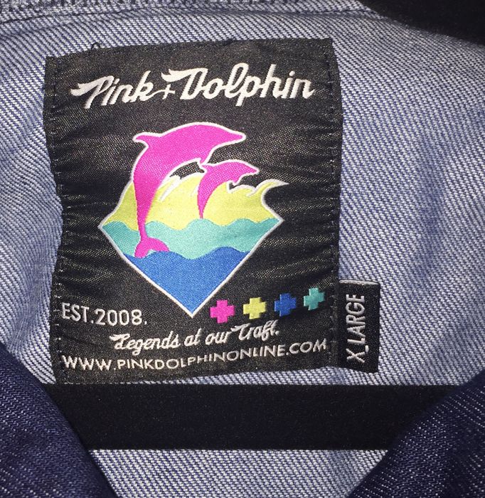 Pink Dolphin Pink Dolphin jean patchwork Jacket | Grailed