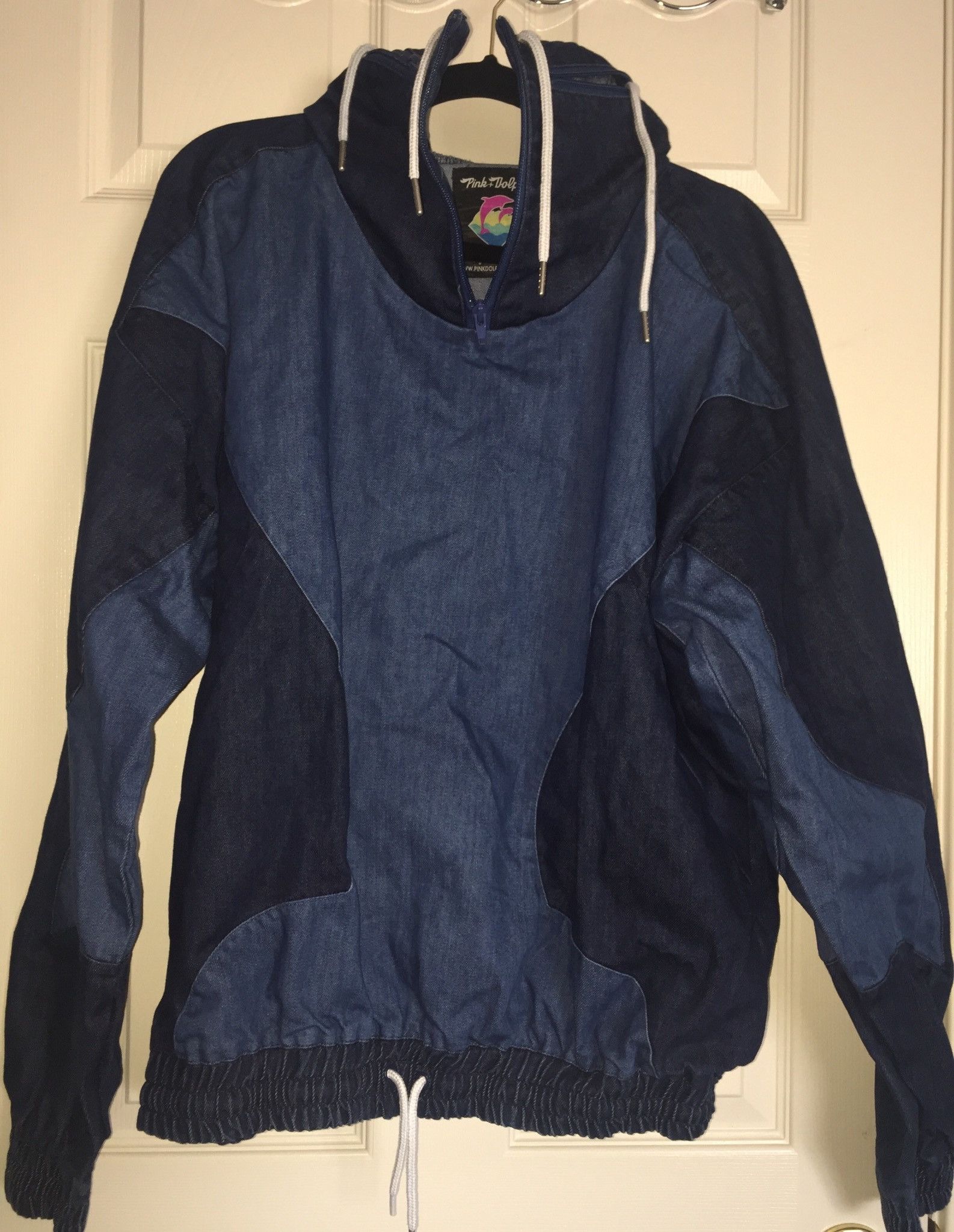 Pink Dolphin Pink Dolphin jean patchwork Jacket | Grailed