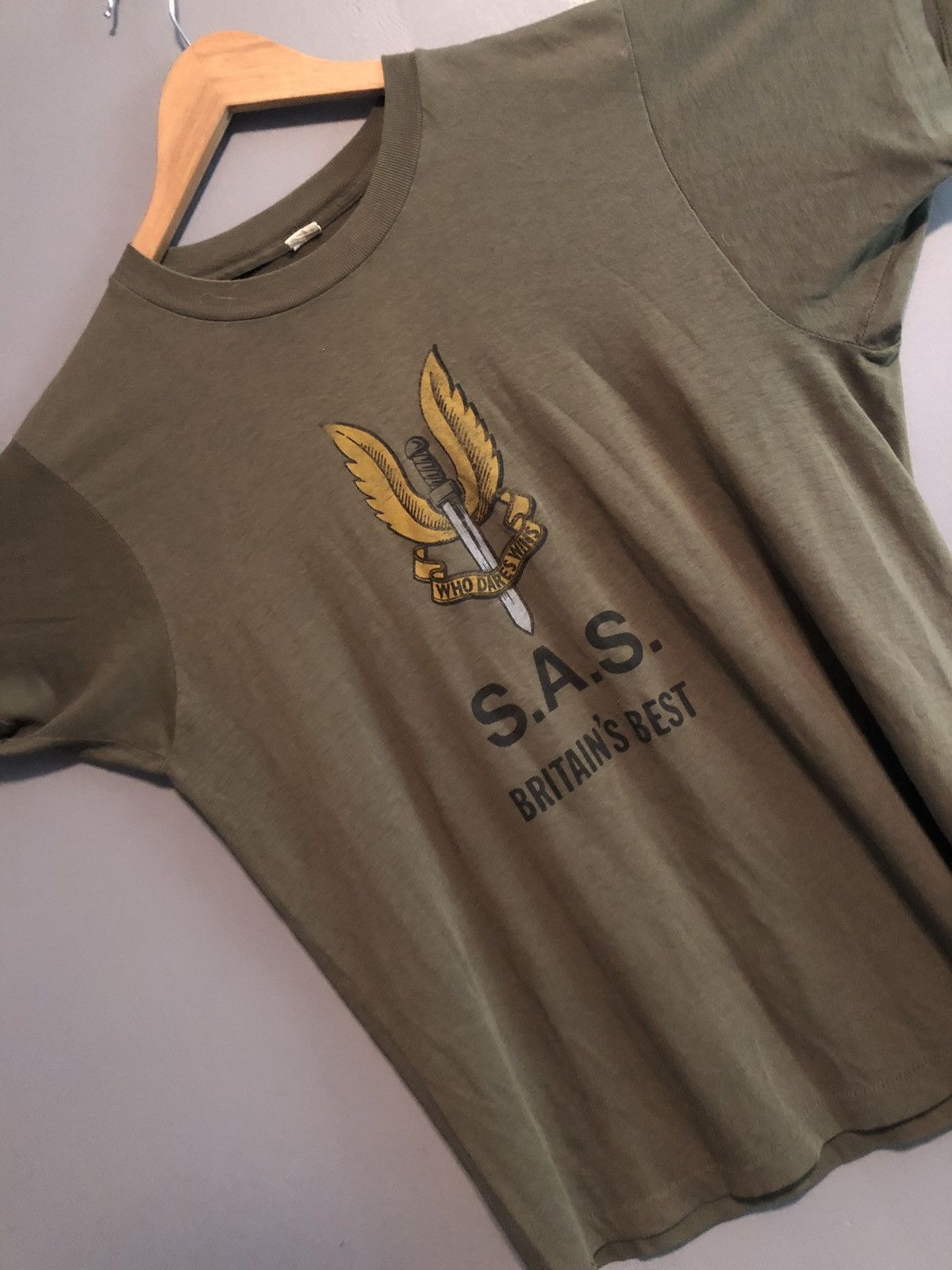 Military × Vintage Vintage British SAS 80’s military t shirt | Grailed