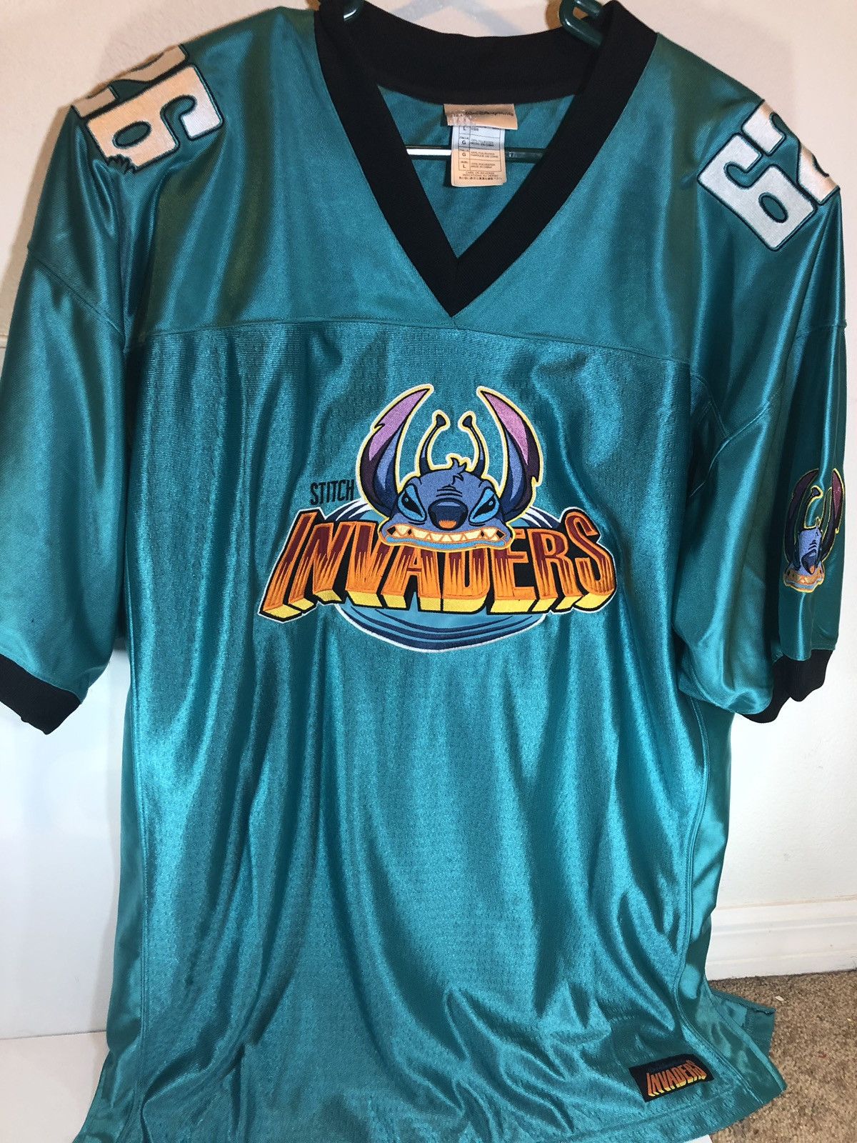Disney RARE! Stitch Invaders Disney Football Jersey | Grailed