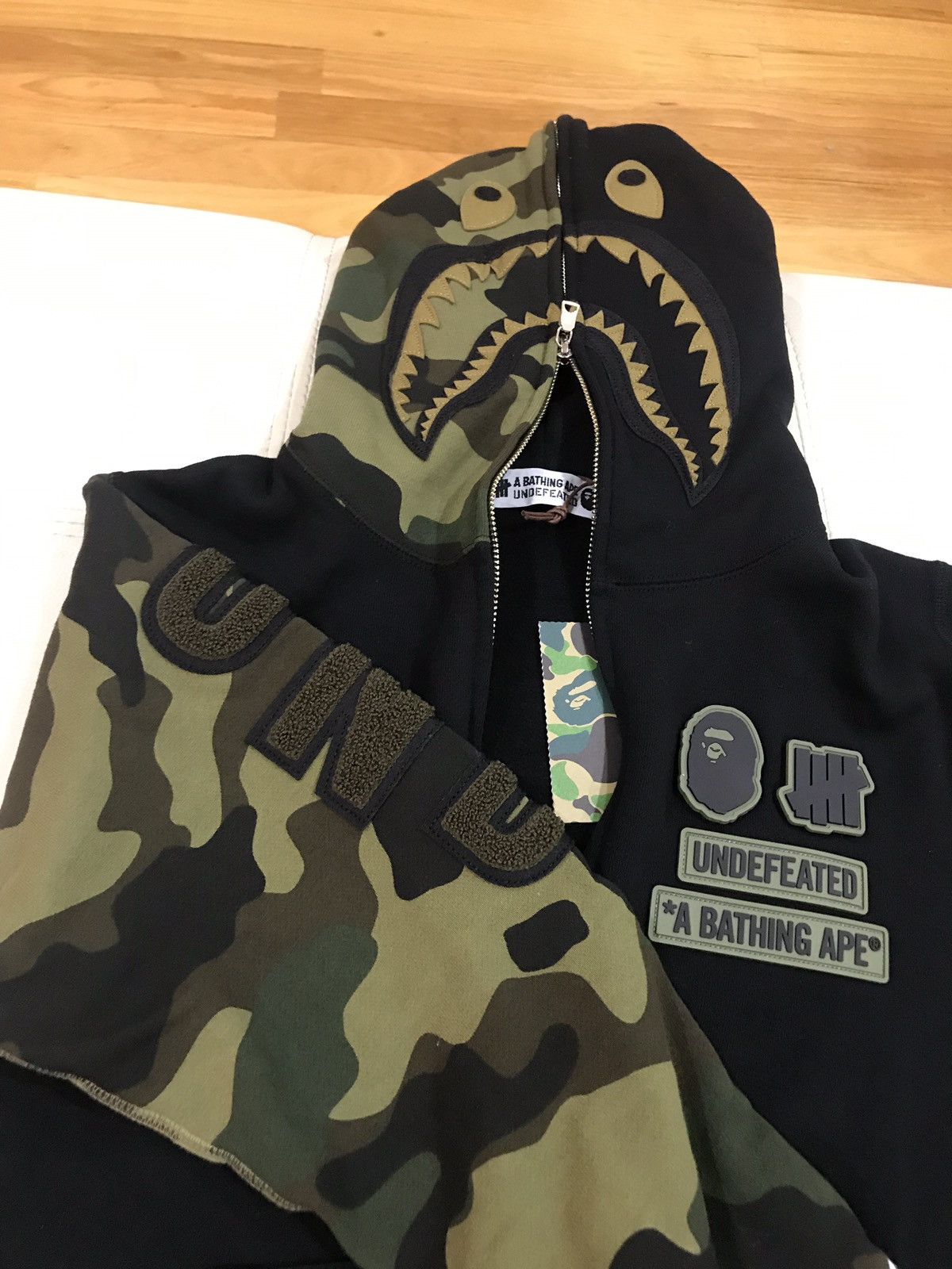 Bape × Undefeated DS Bape x Undefeated Hoodie | Grailed