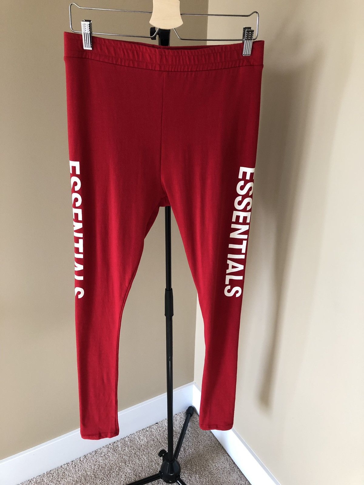 Fear of God Fear of God Essentials Red Compression Pants | Grailed