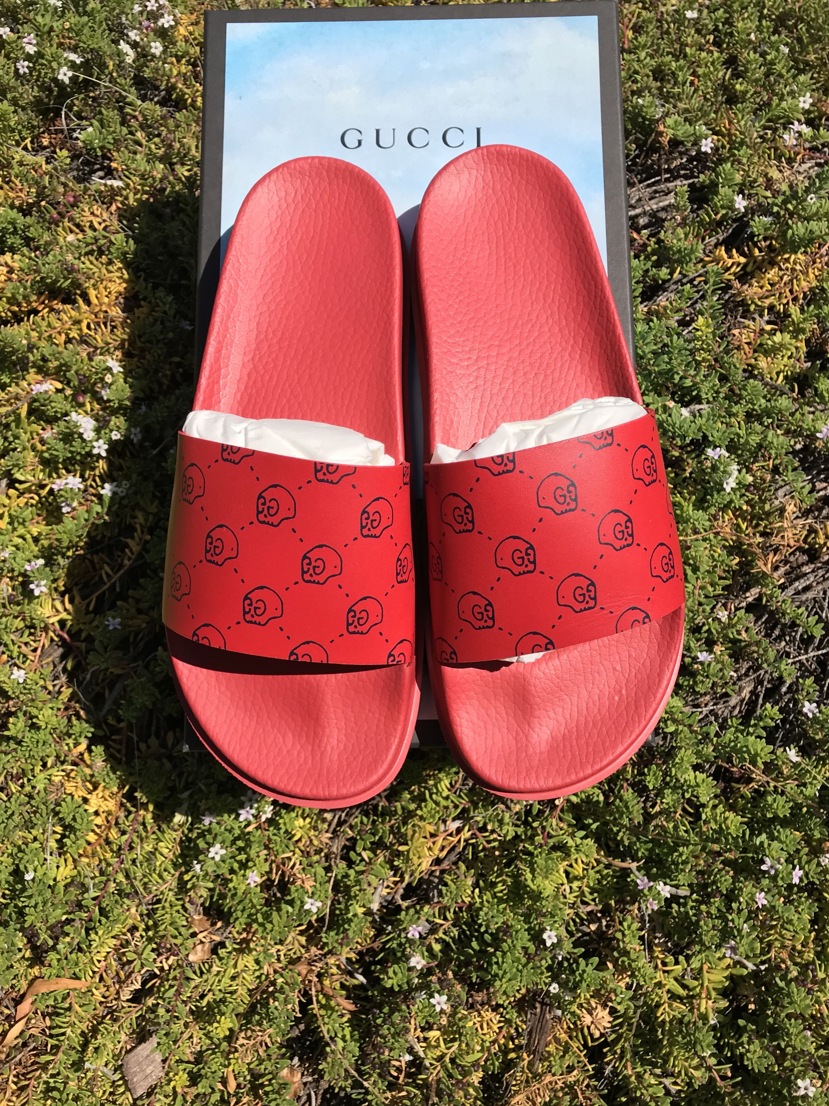 Gucci Gucci Ghost Flip Flops | Grailed
