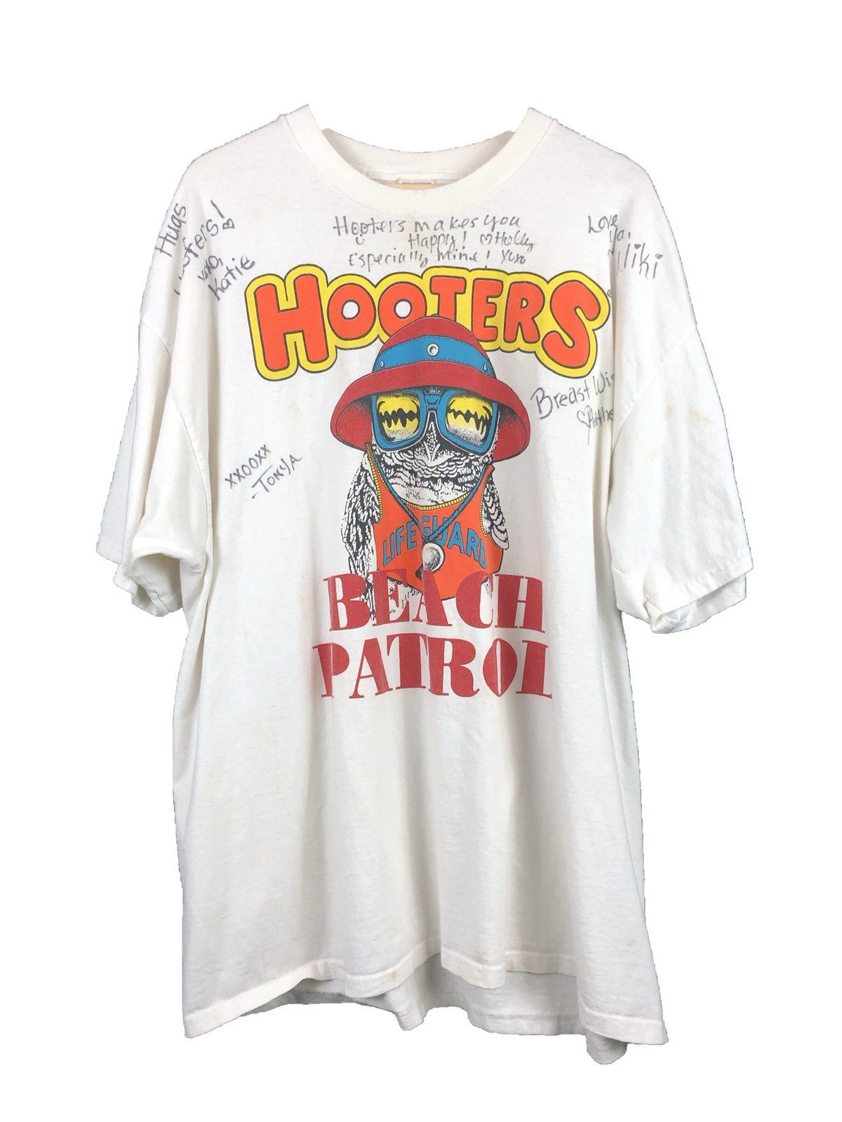 Vintage Hooters Beach Patrol Lifeguard Owl Signed Girls | Grailed