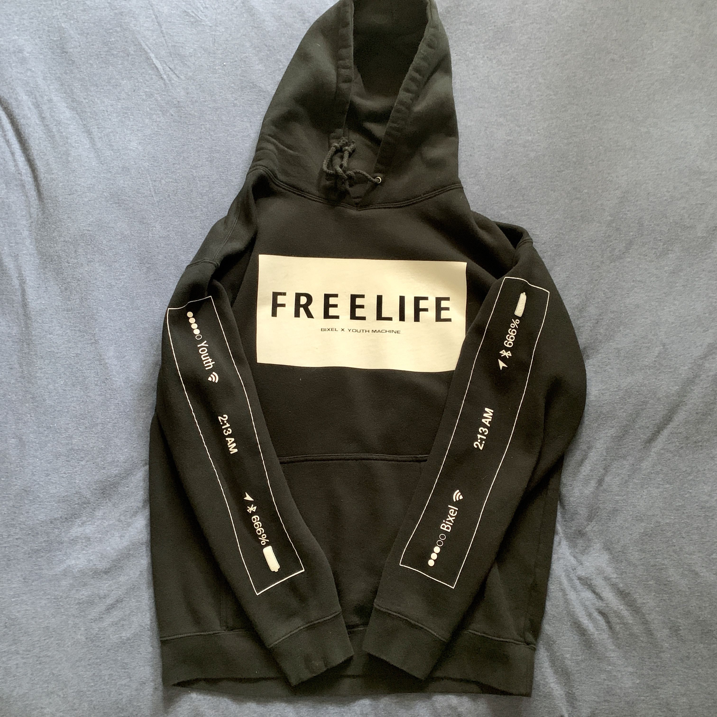 Bixel Boys × Youth Machine Freelife Hoodie - Black | Grailed