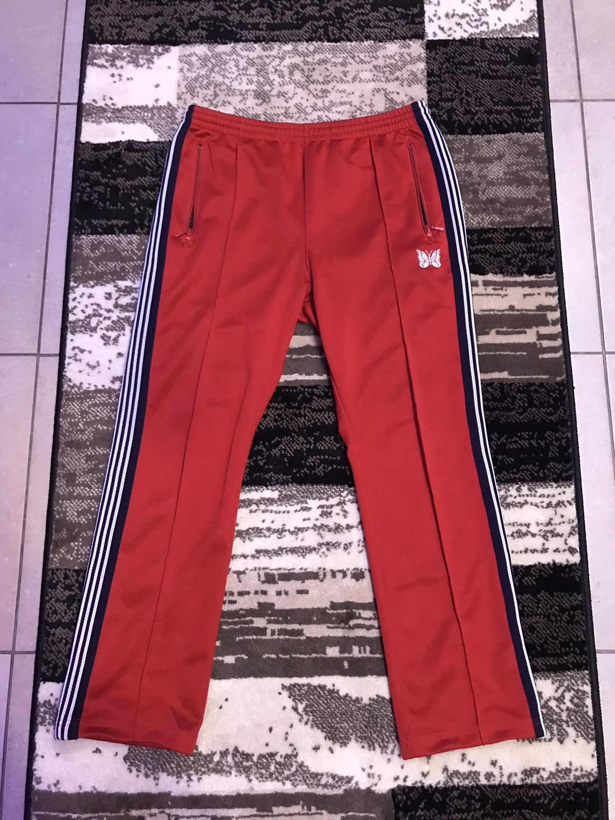 Needles Needles Red Track Pants | Grailed