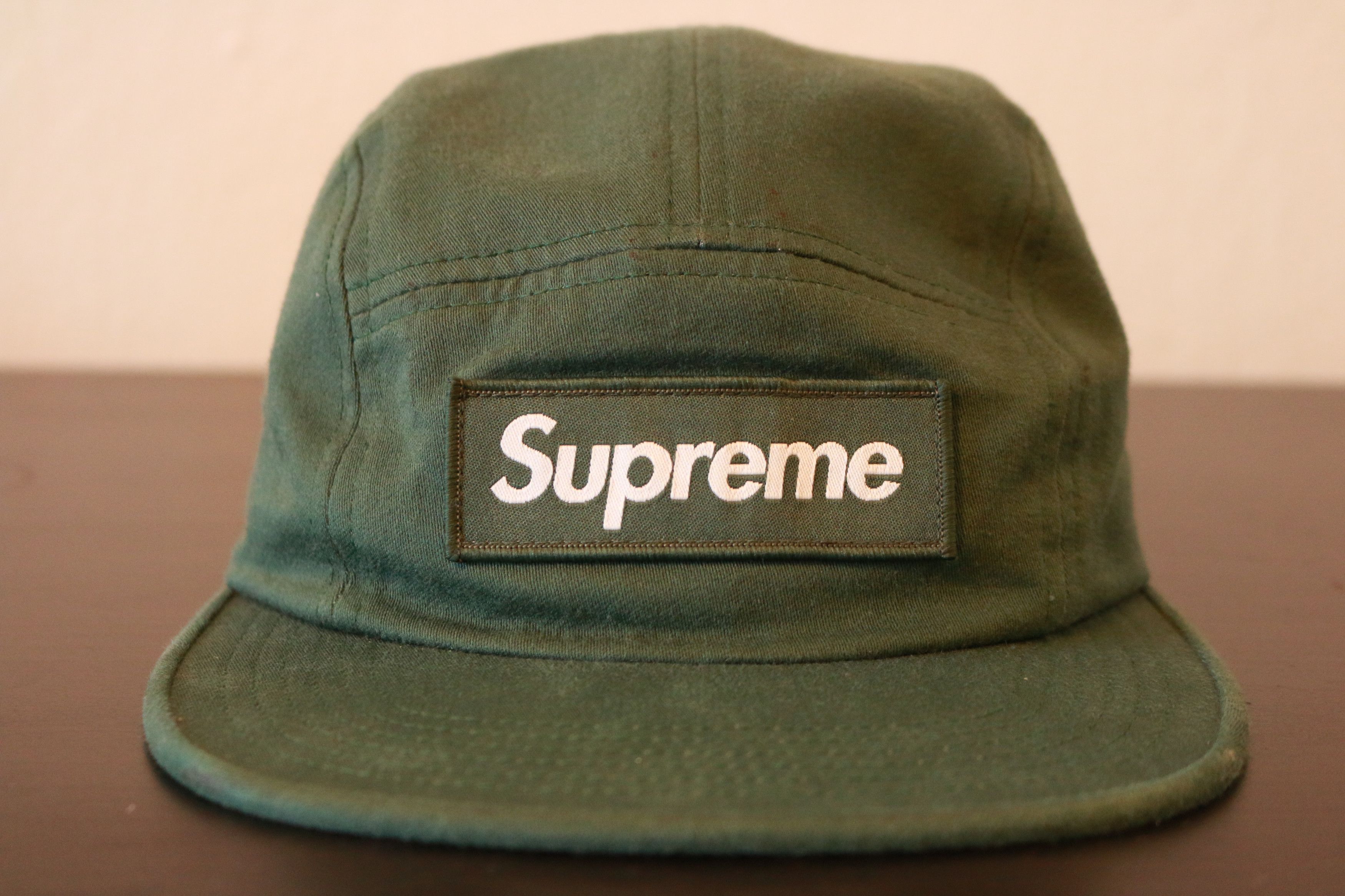 Supreme Supreme Olive Green Box Logo 5 Panel Hat | Grailed