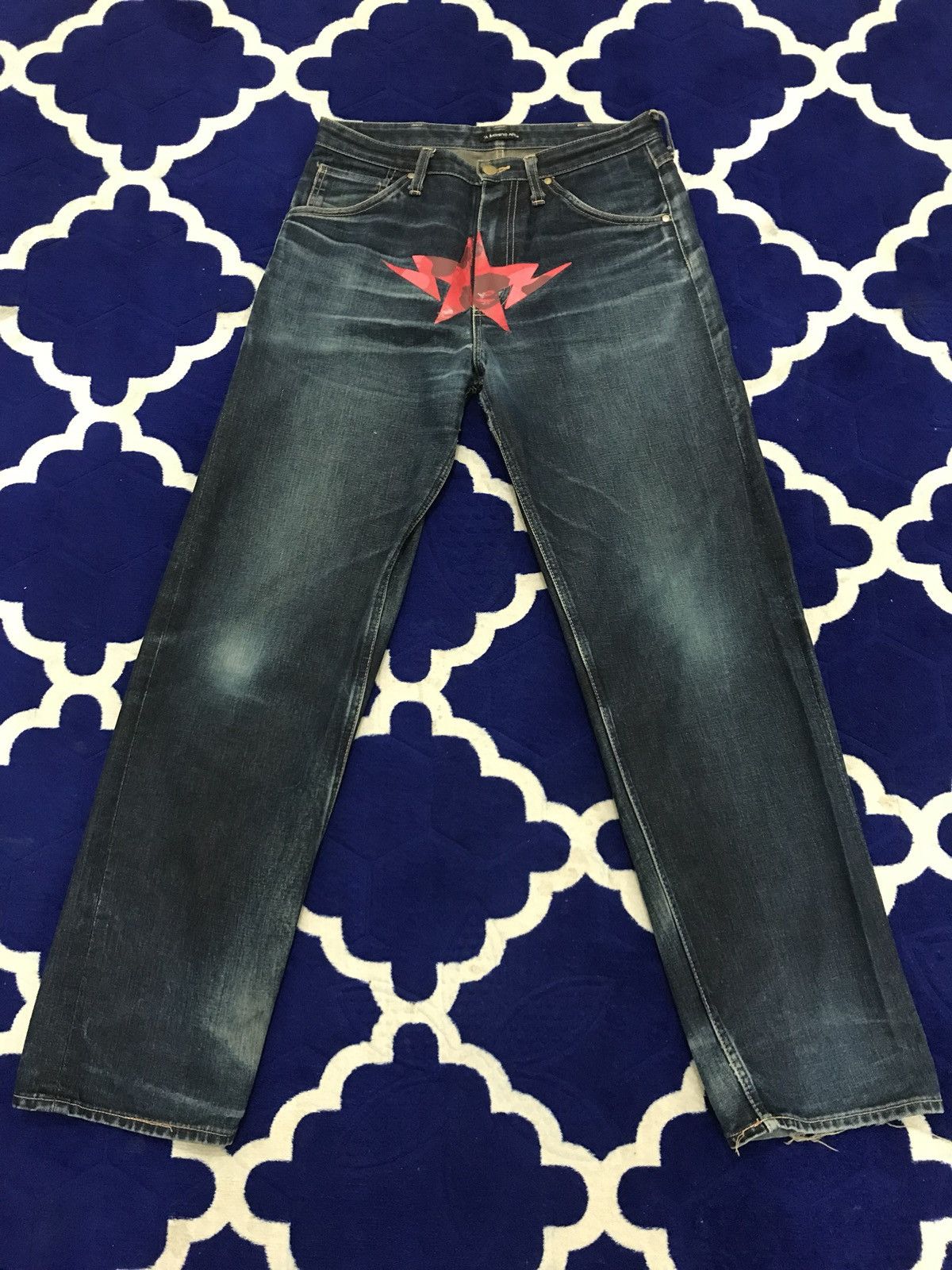 Bape × Japanese Brand × Streetwear Bapestar A Bathing Ape Jeans | Grailed