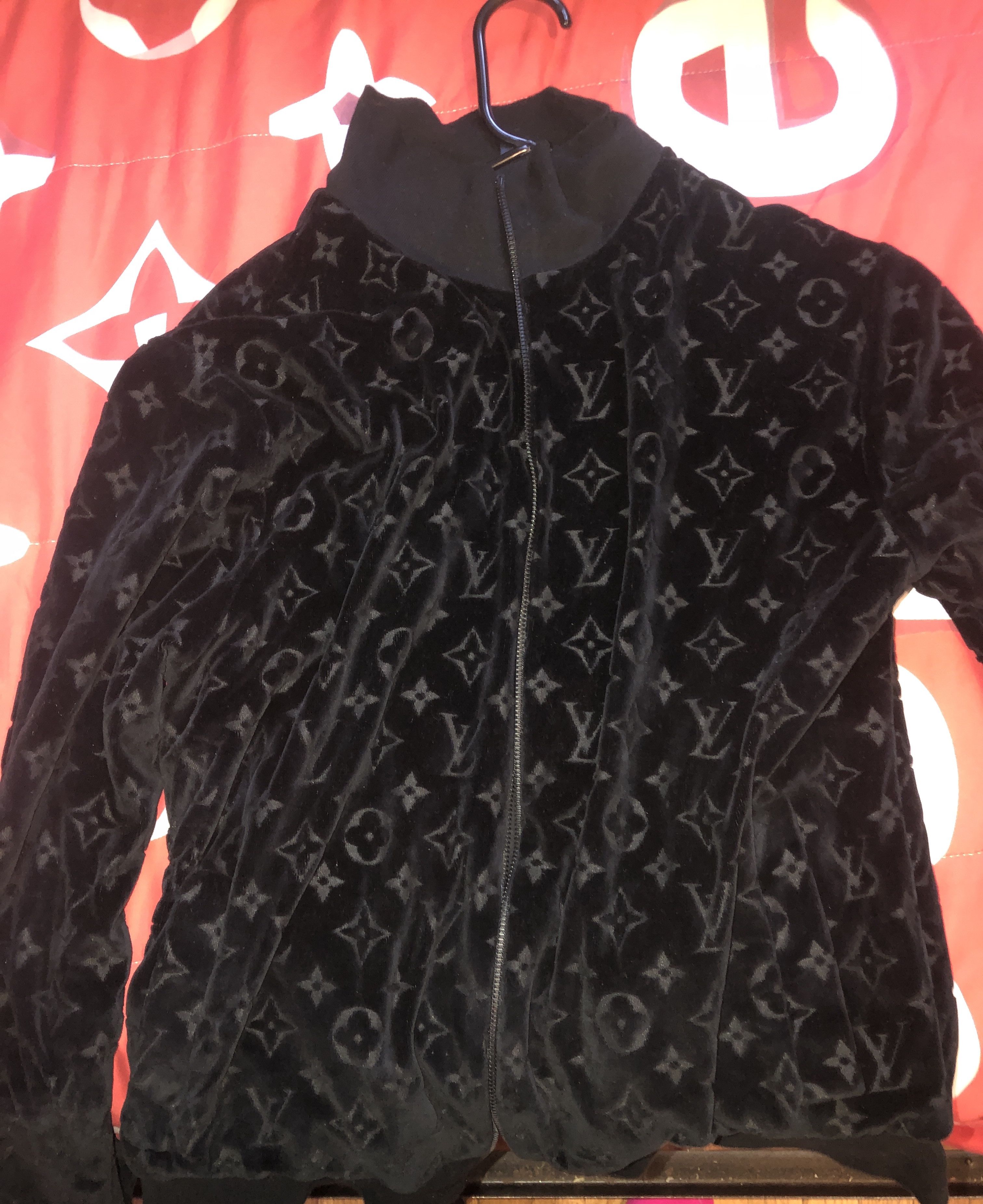Louis Vuitton LOUIS VUITTON Velour Monogram Blouson JACKET | Grailed