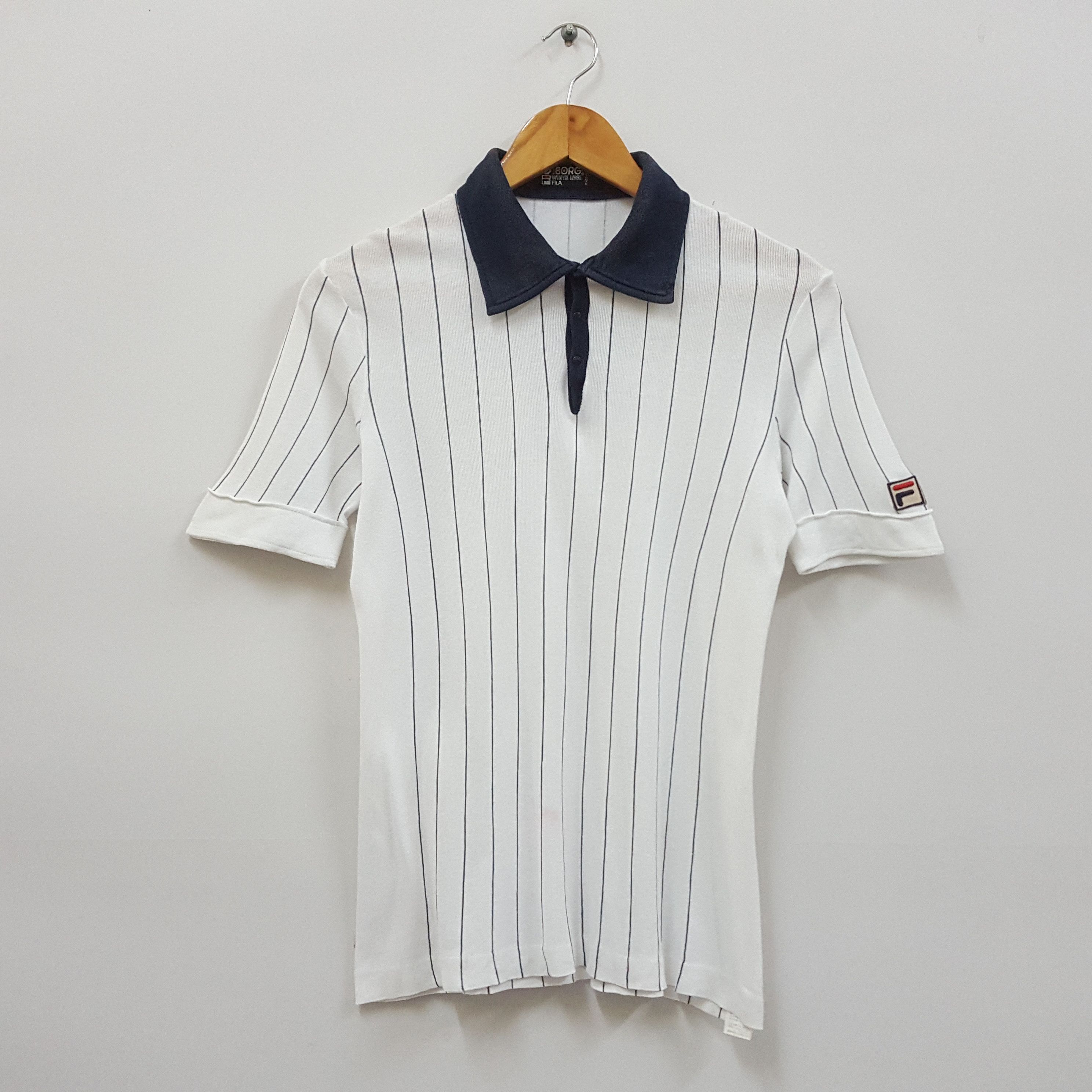 Vintage Vintage 80's FILA Bjorn Borg BJ 80's nice design white stripe ...