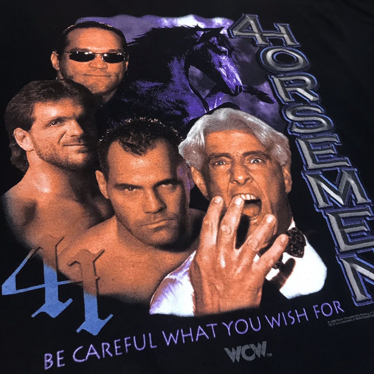 WCW/nWo Vintage 1998 WCW WWF 4 Horsemen Ric Flair Chris Benoit WWE ...