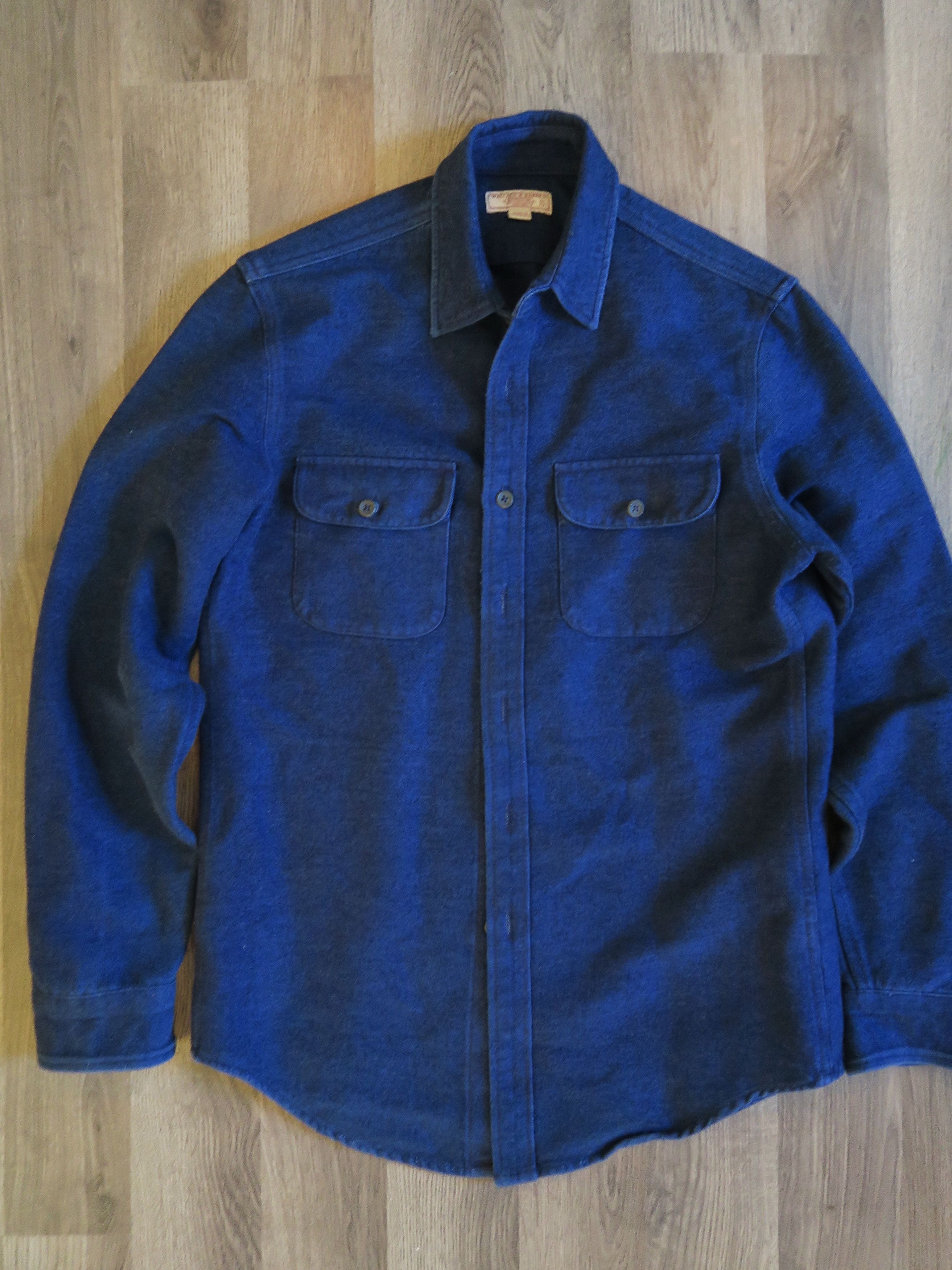 Wallace & Barnes Wallace & Barnes Heavyweight Work Shirt Indigo | Grailed