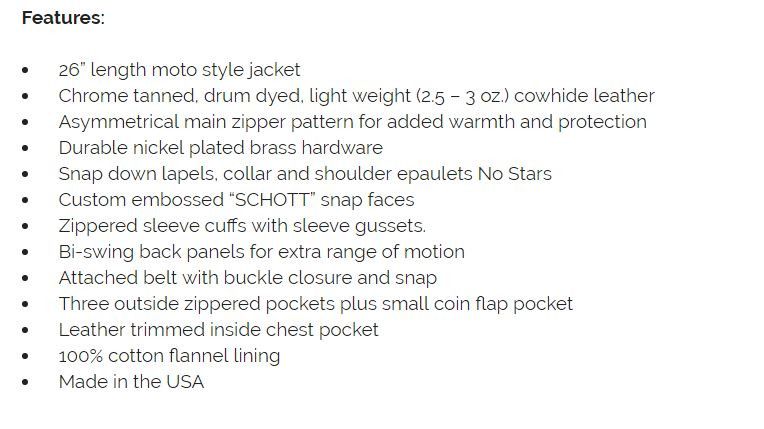 Schott Schott 626 Motorcycle Jacket | Grailed