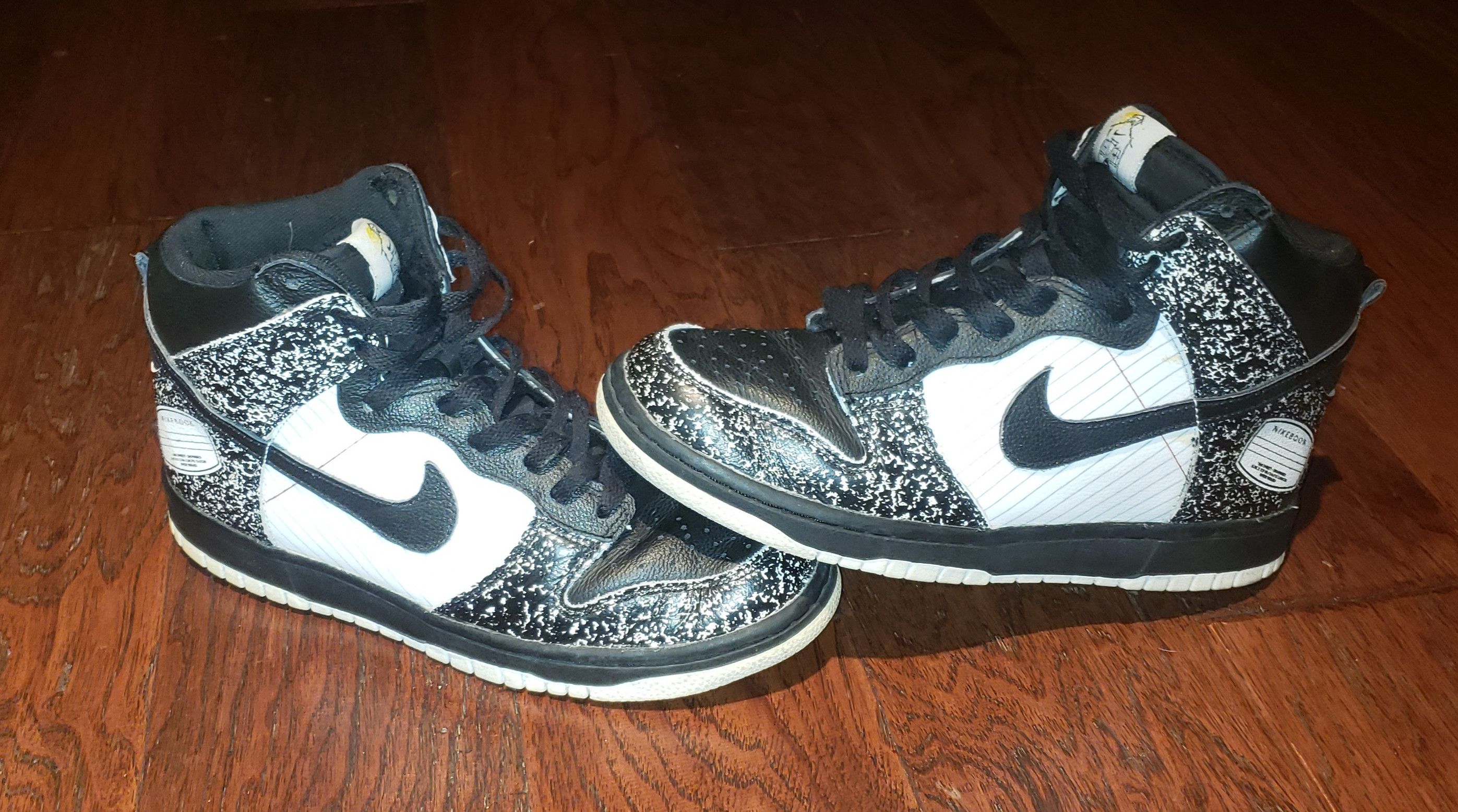 Nike nike high dunk "NikeBook" 7Y | Grailed