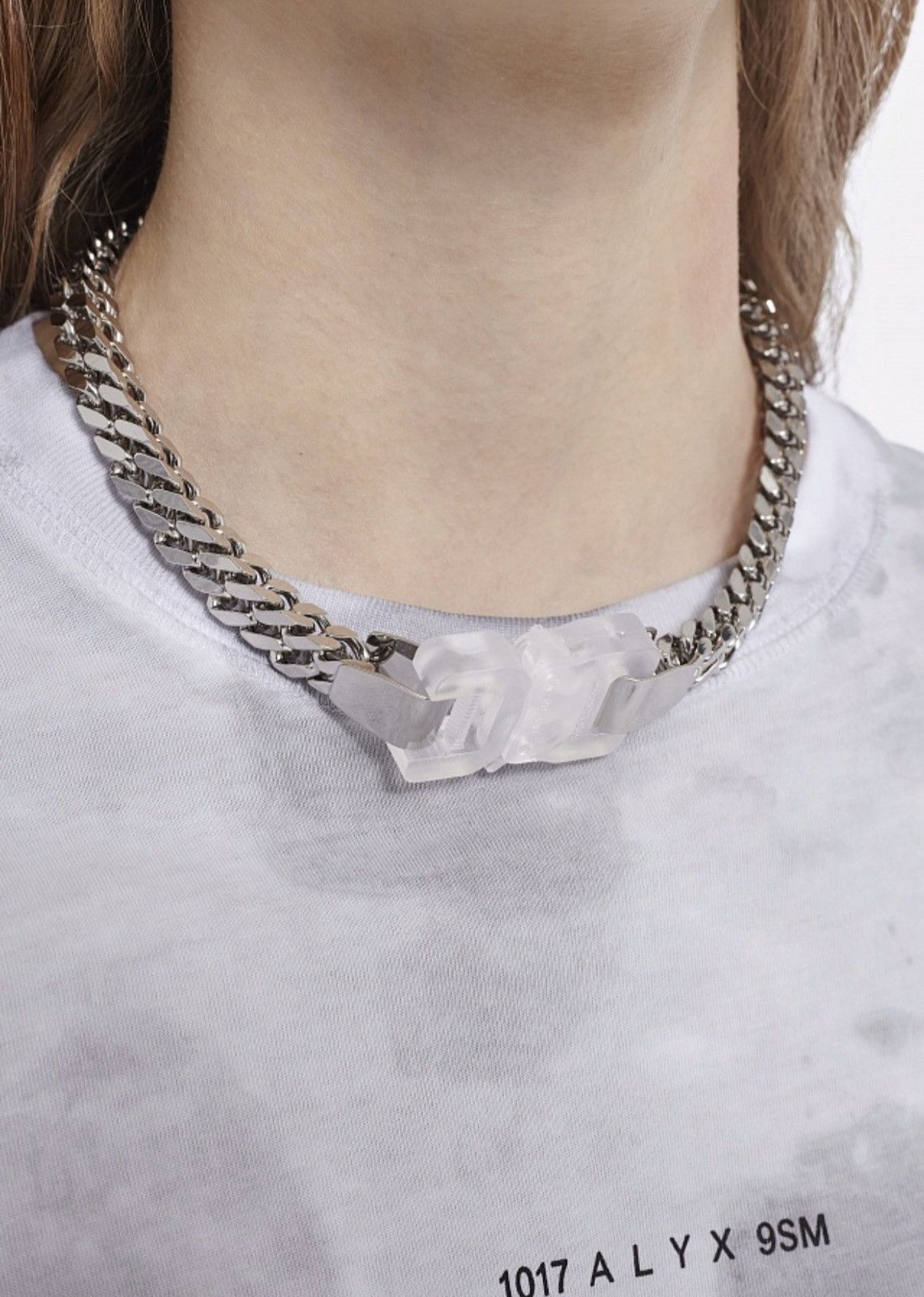 Alyx 1017 ALYX 9SM CLEAR CHAIN NECKLACE - Runway piece | Grailed