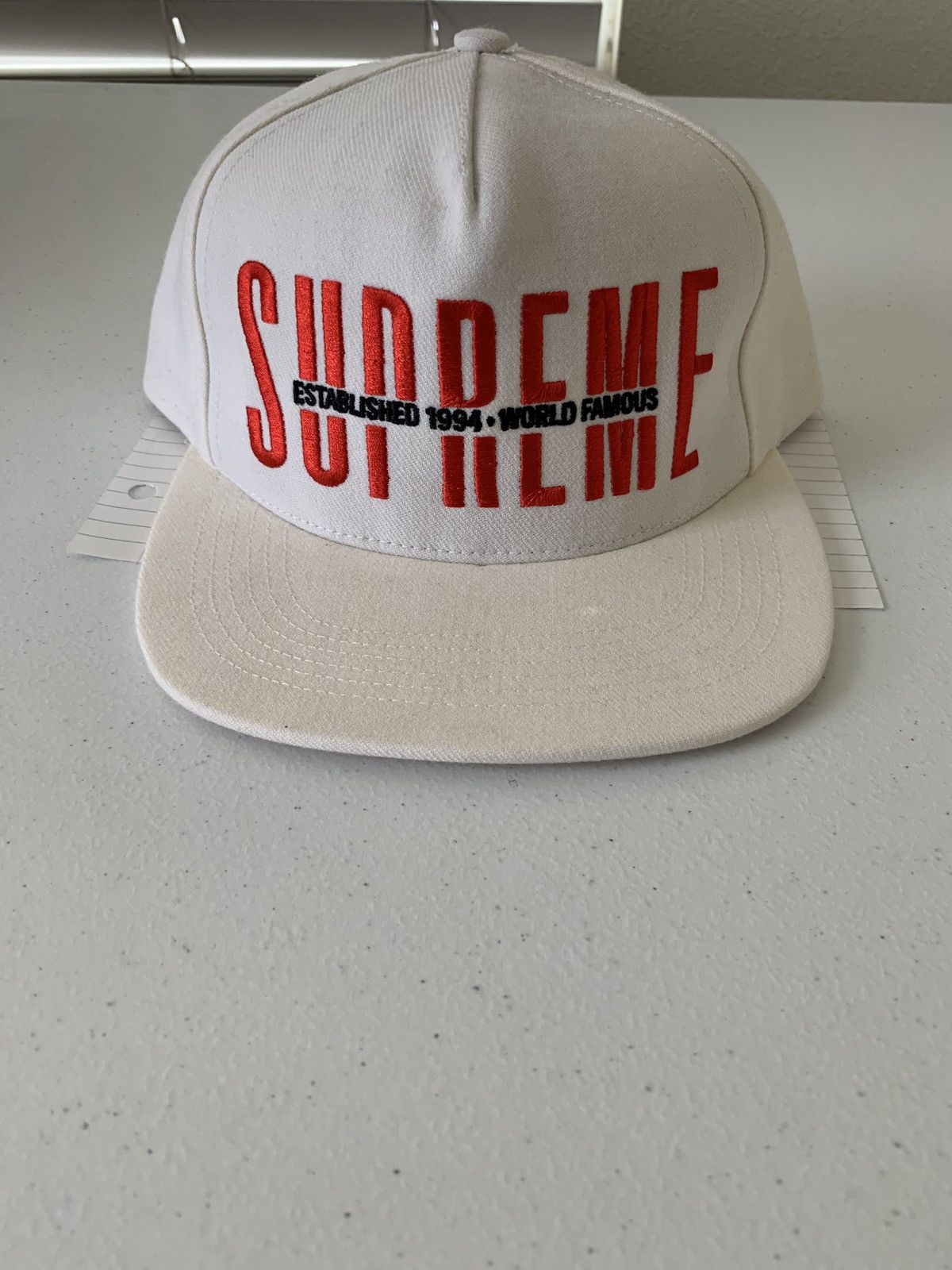 Supreme Supreme Hat Global 5 Panel Cap White FW18 New | Grailed