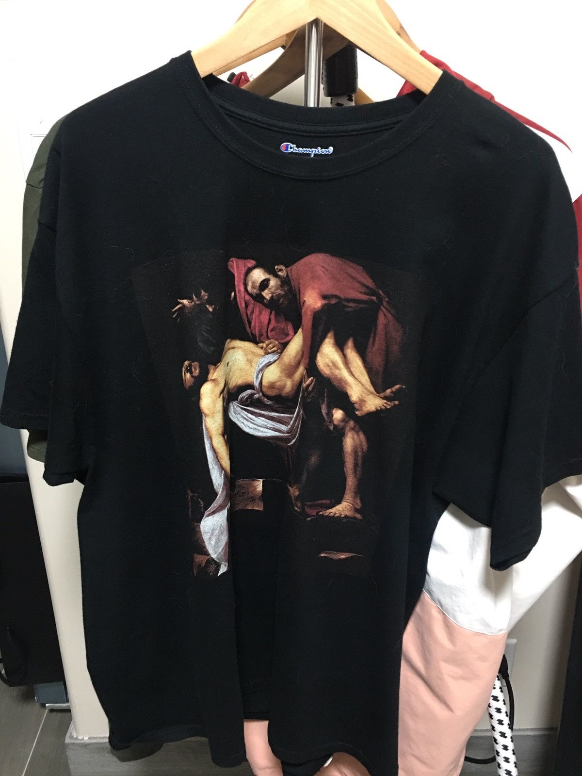 Off-White × Pyrex Vision Pyrex Religion Tee XL | Grailed