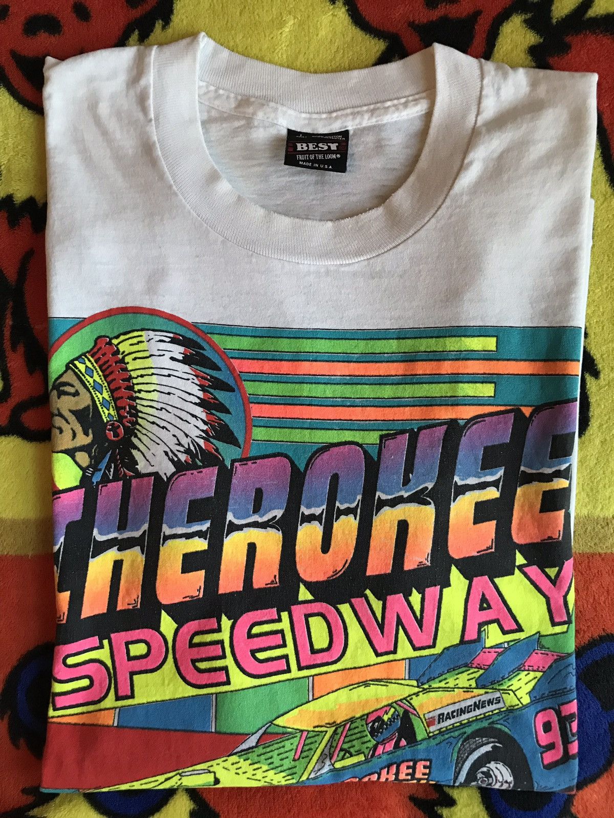 Vintage Early 90s Cherokee Speedway Racing Tee | Grailed