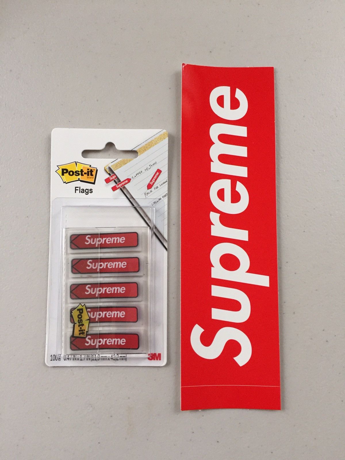 Supreme Supreme Post it Flags and Sticker! | Grailed