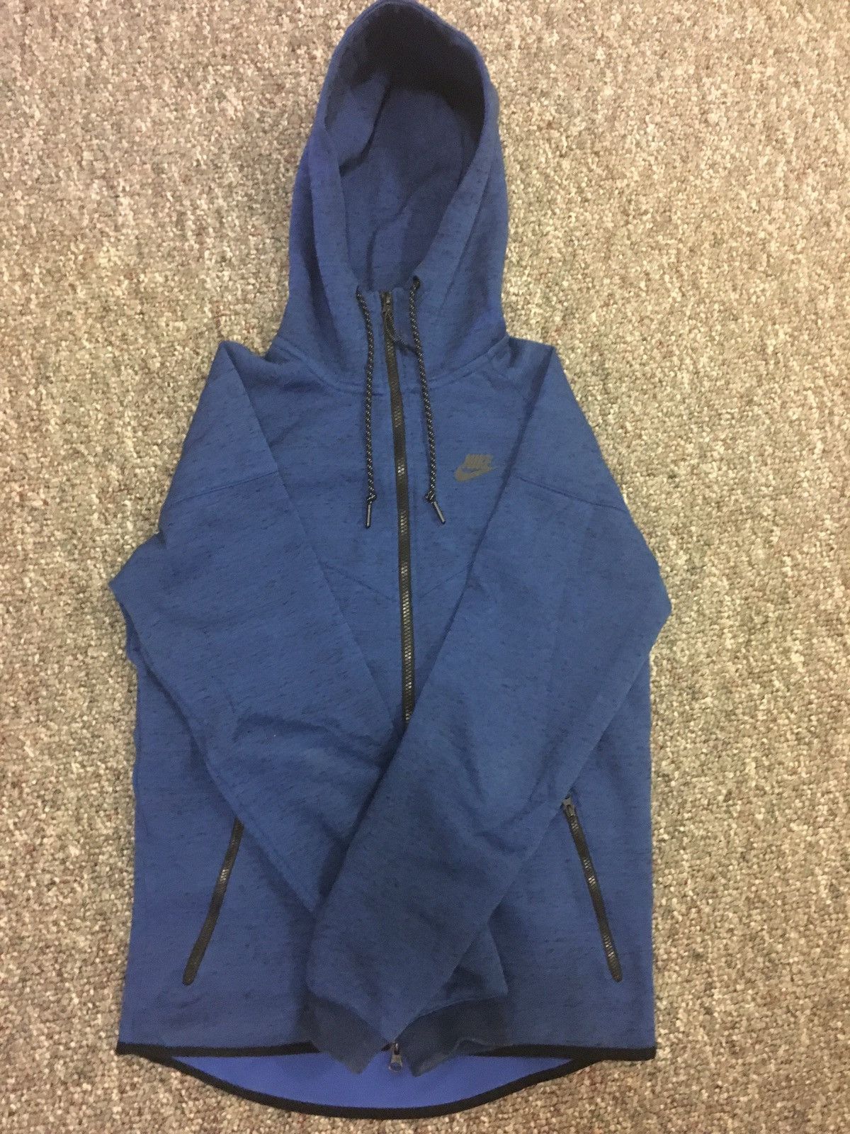 Nike Blue Tech Fleece Hoodie Zip Up | Grailed